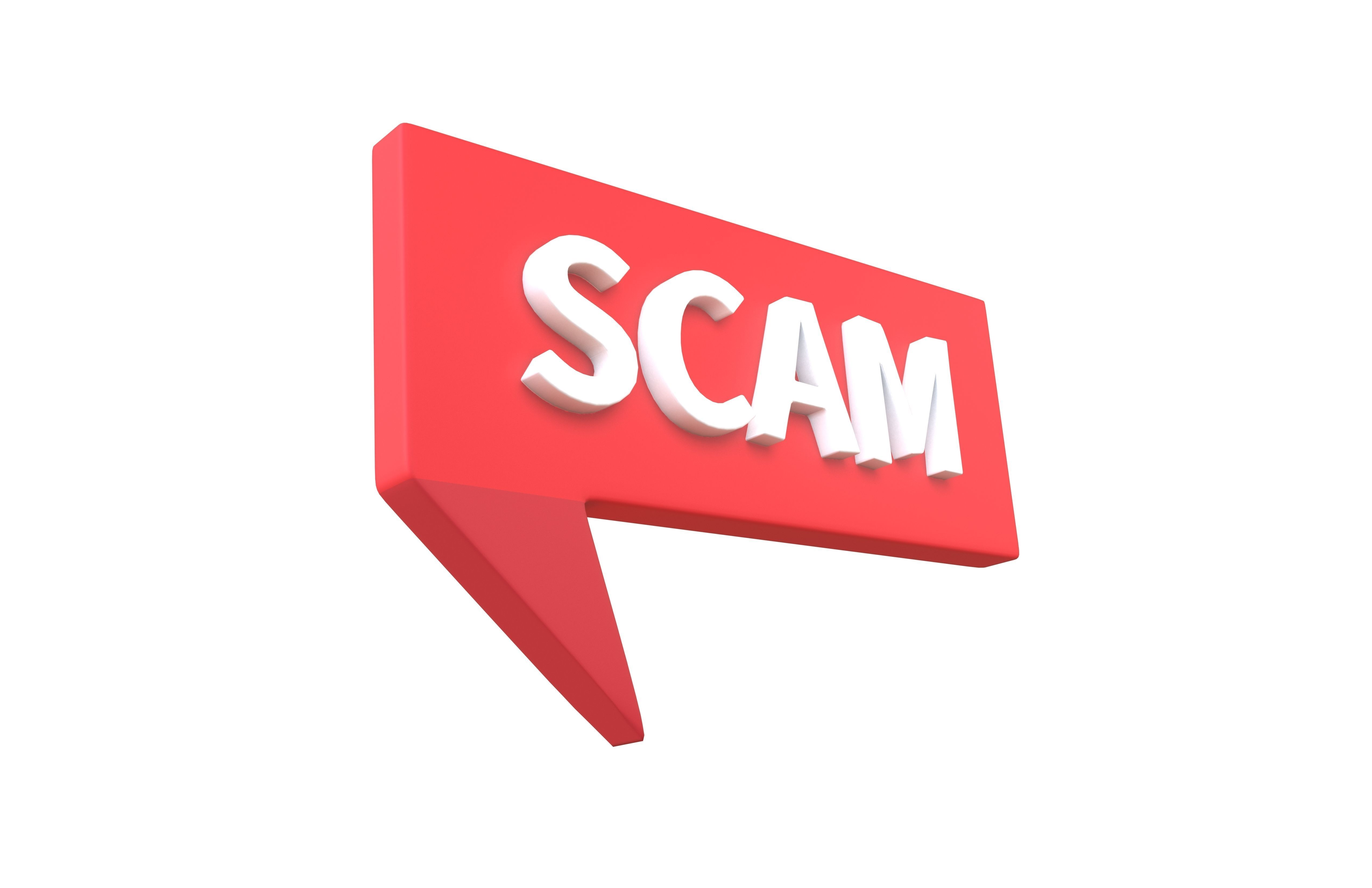 3D model Scam Symbol V2 001 VR / AR / low-poly | CGTrader