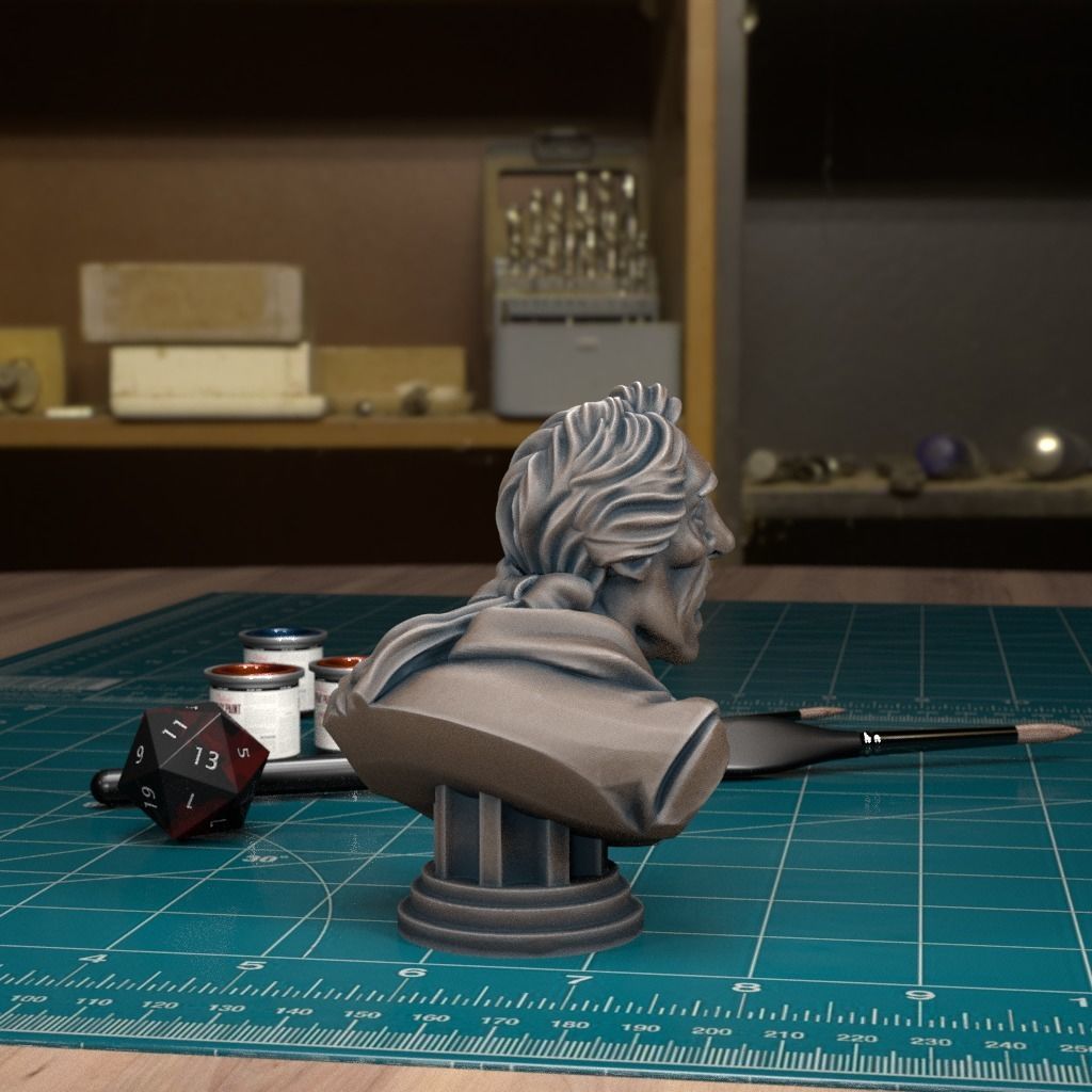 Curse of Strahd - Doru Bust - Pre-Supported 3D model 3D printable ...