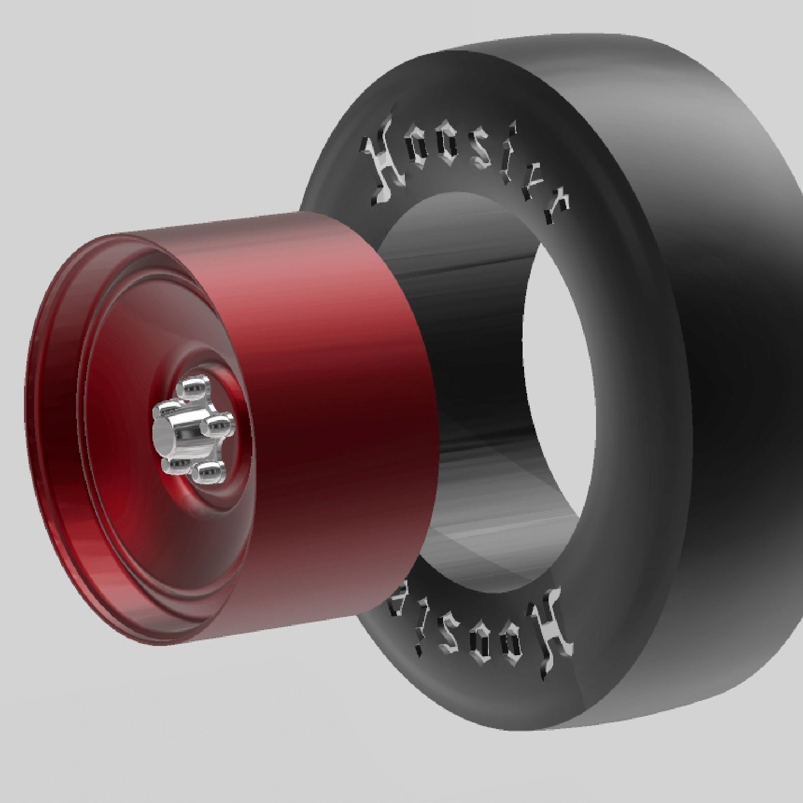 RAT ROD WHEEL AND HOOSIER SLICK TIRE FOR SCALE AUTOS 3D model 3D ...