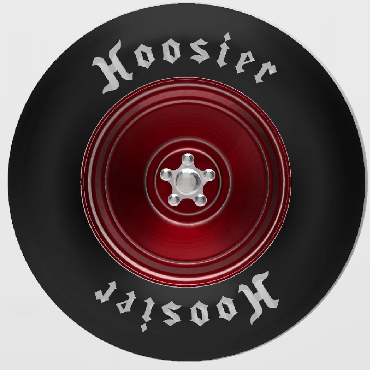 RAT ROD WHEEL AND HOOSIER SLICK TIRE FOR SCALE AUTOS 3D model 3D ...