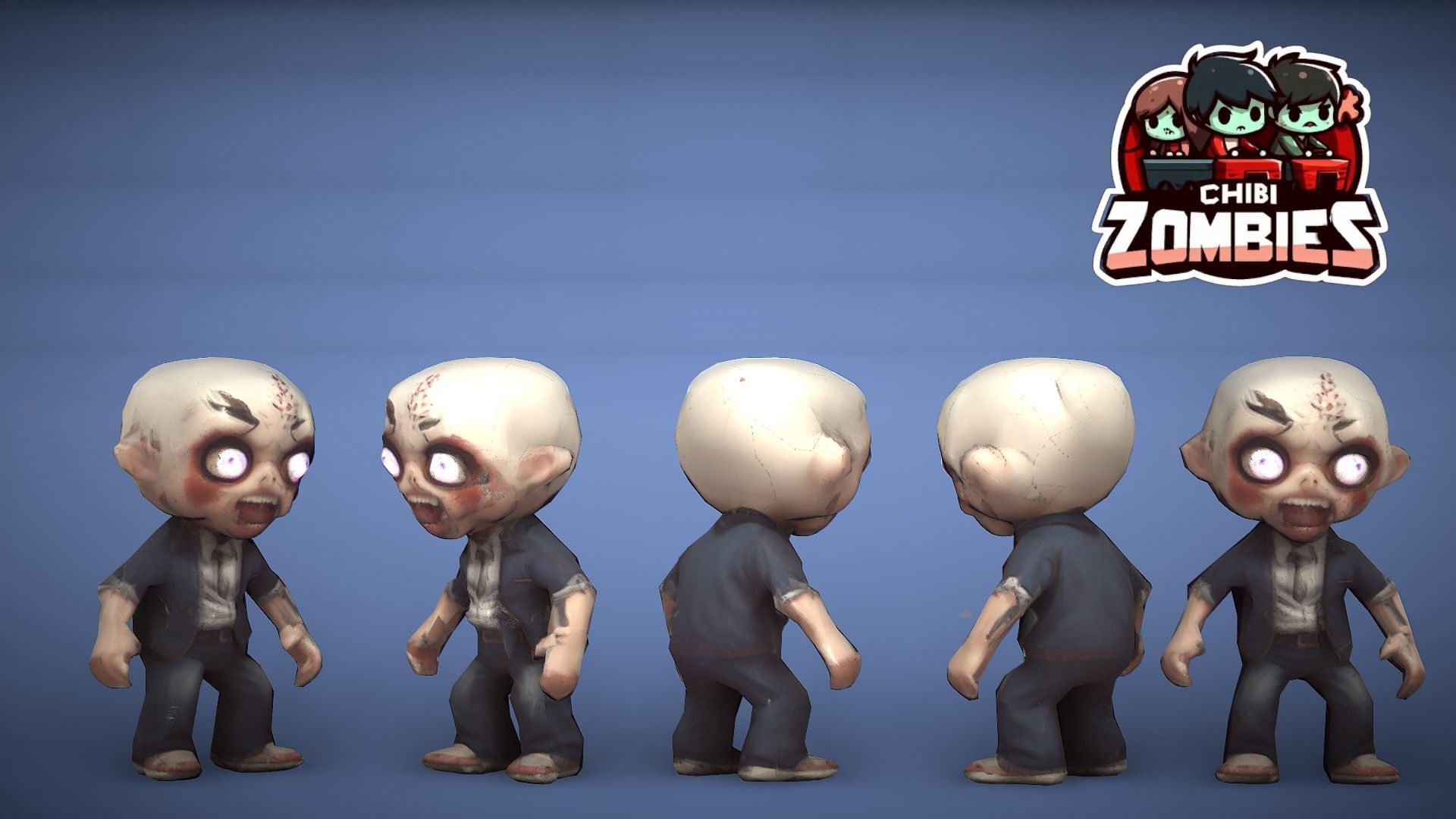 Chibi Zombies A 3D model | CGTrader