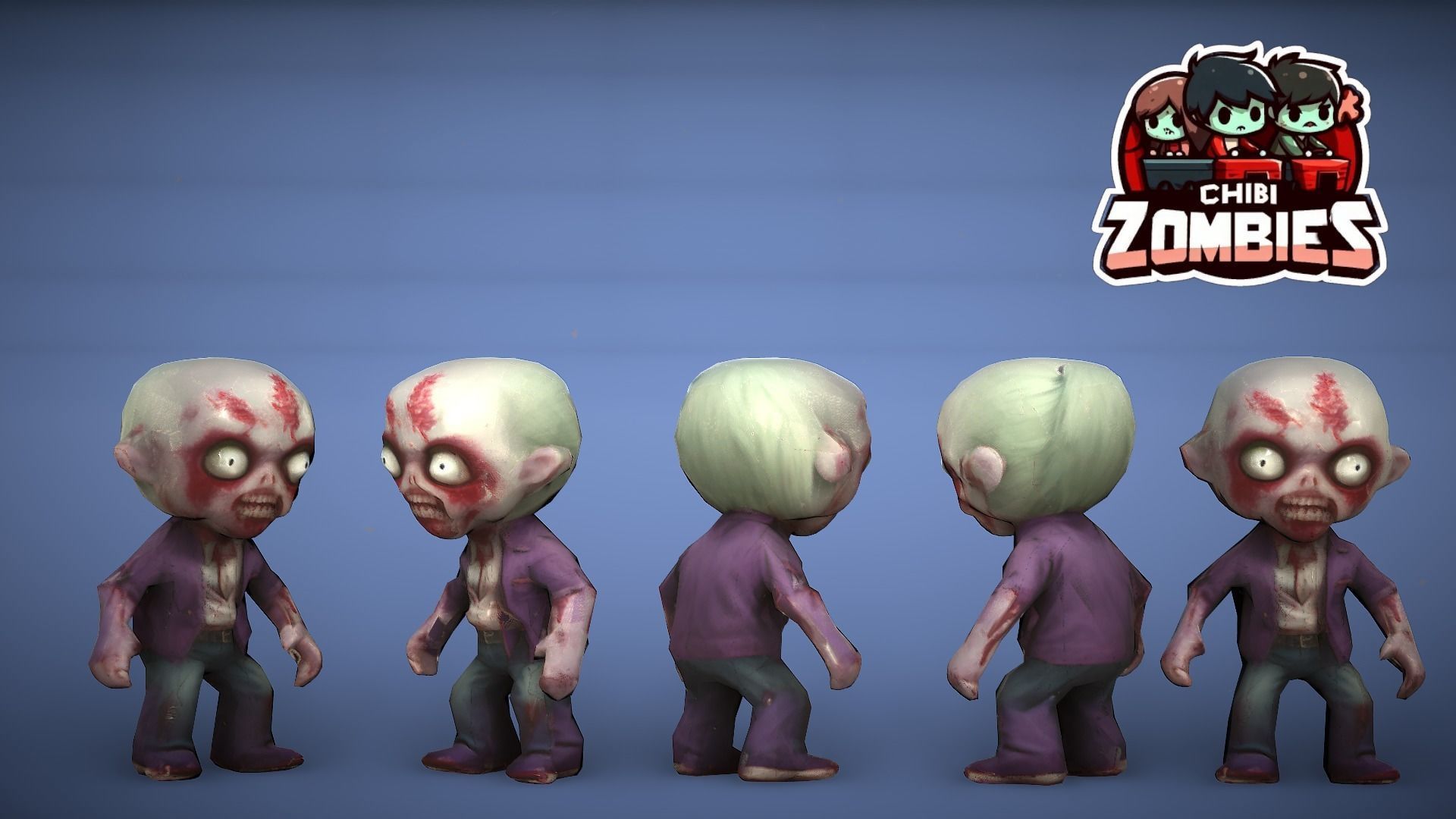 Chibi Zombies A 3D model | CGTrader