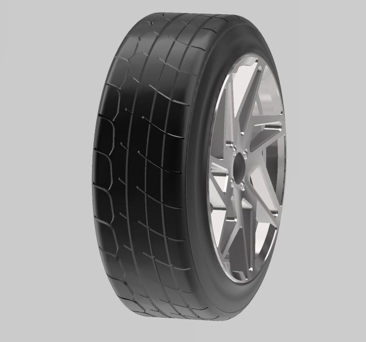 CUSTOM 1 24 SCALE WHEEL FOR SCALE AUTOS AND DIORAMAS 3D model 3D ...