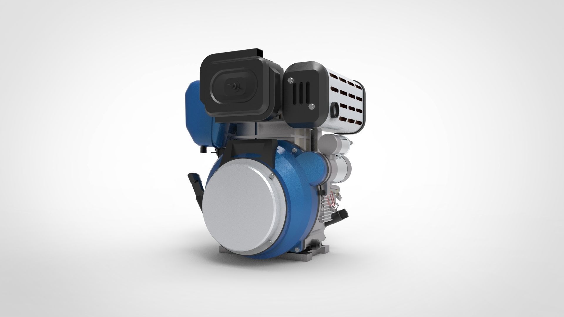 portable petrol engine 3D model | CGTrader