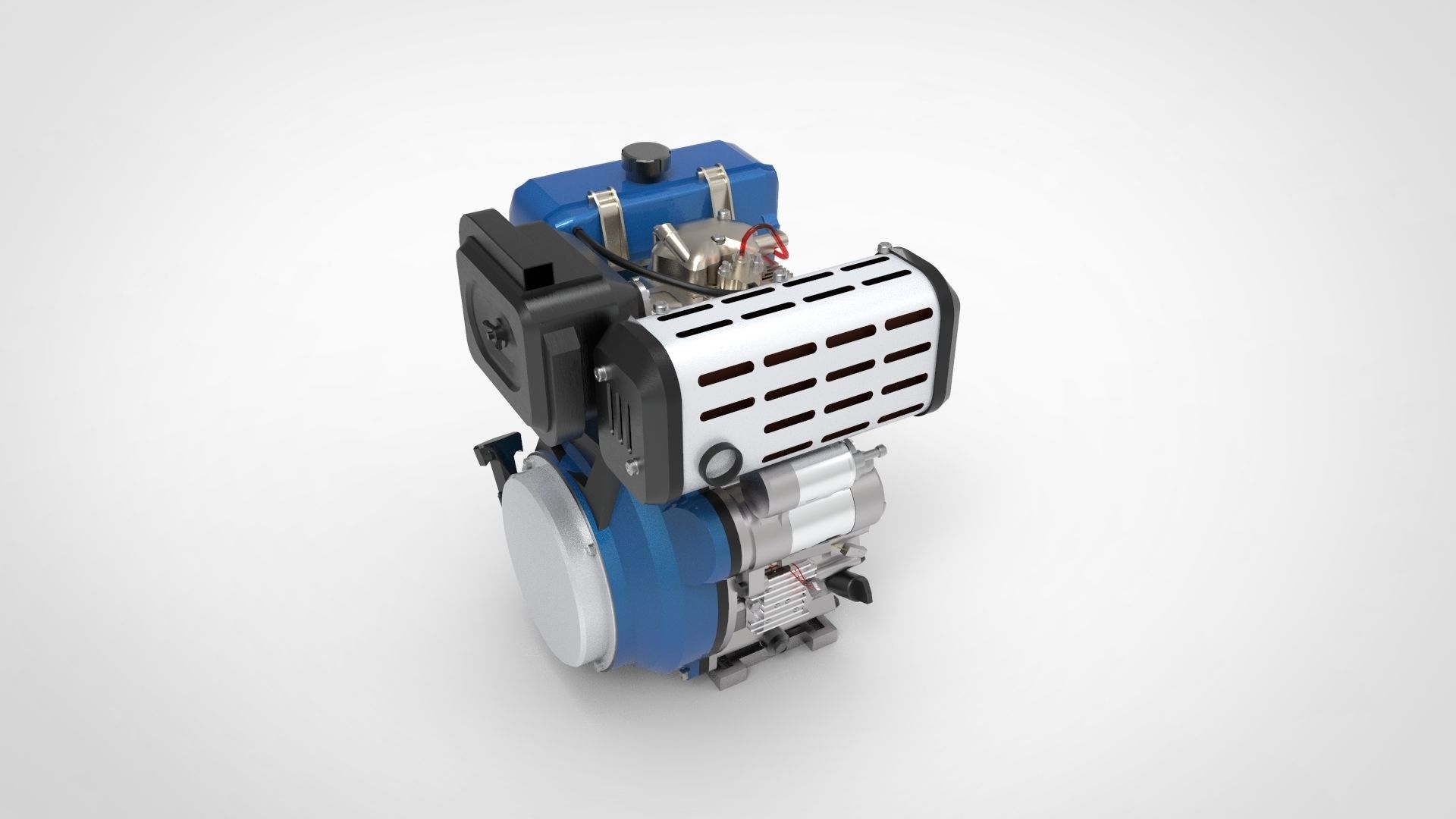 portable petrol engine 3D model | CGTrader