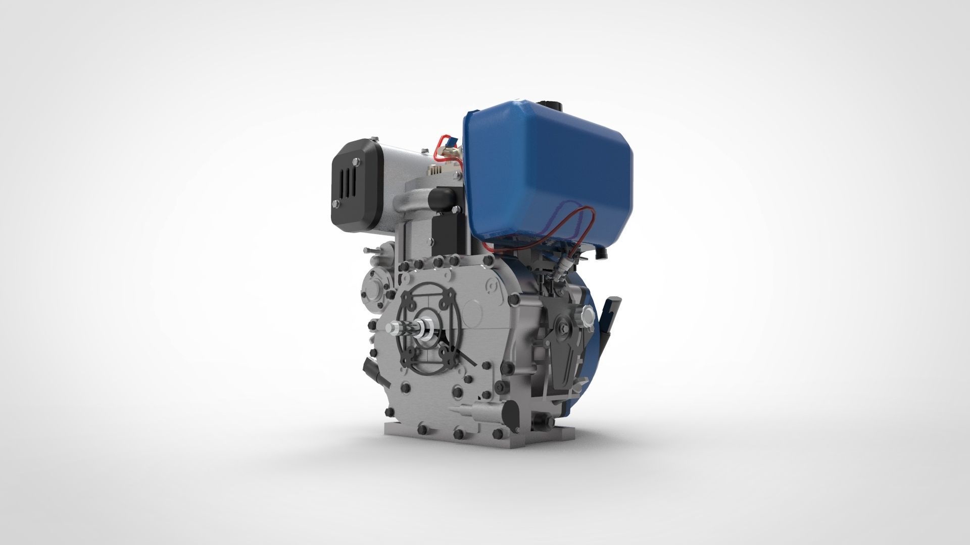 portable petrol engine 3D model | CGTrader