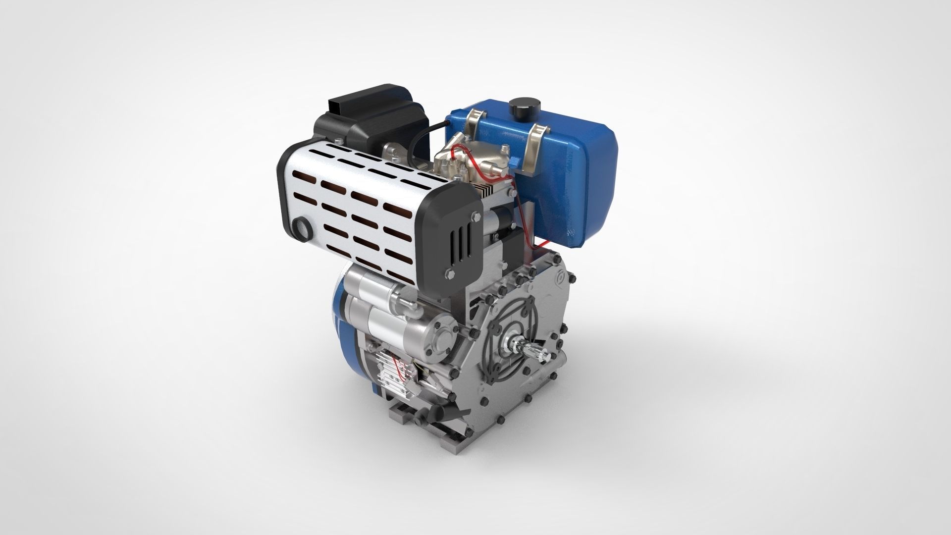 portable petrol engine 3D model | CGTrader