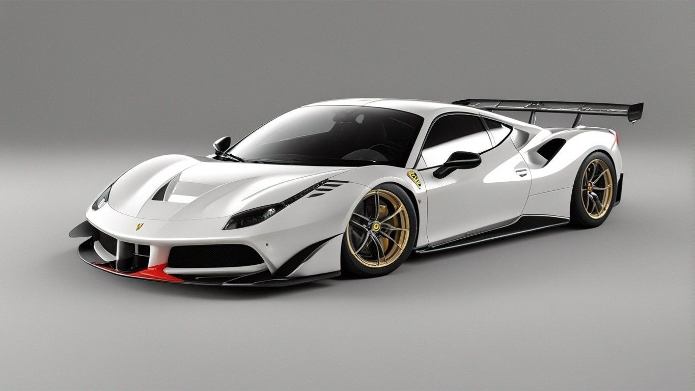 3D Printable Ferrari 488 Race Car Model - The Thrill of Racing 3D model ...