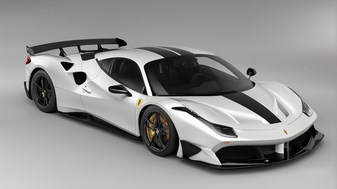3D Printable Ferrari 488 Race Car Model - The Thrill of Racing 3D model ...