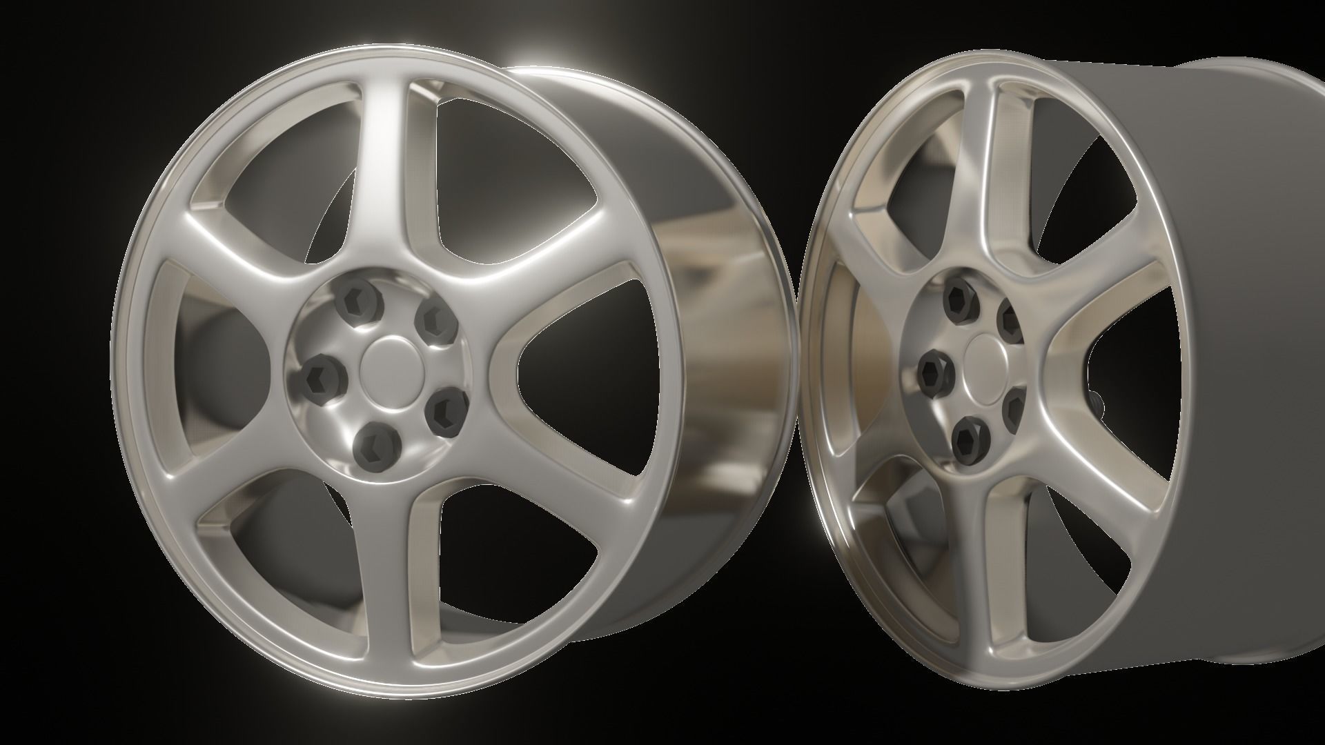 Mitsubishi Lancer Evolution Rims - 3D free VR / AR / low-poly 3D model ...