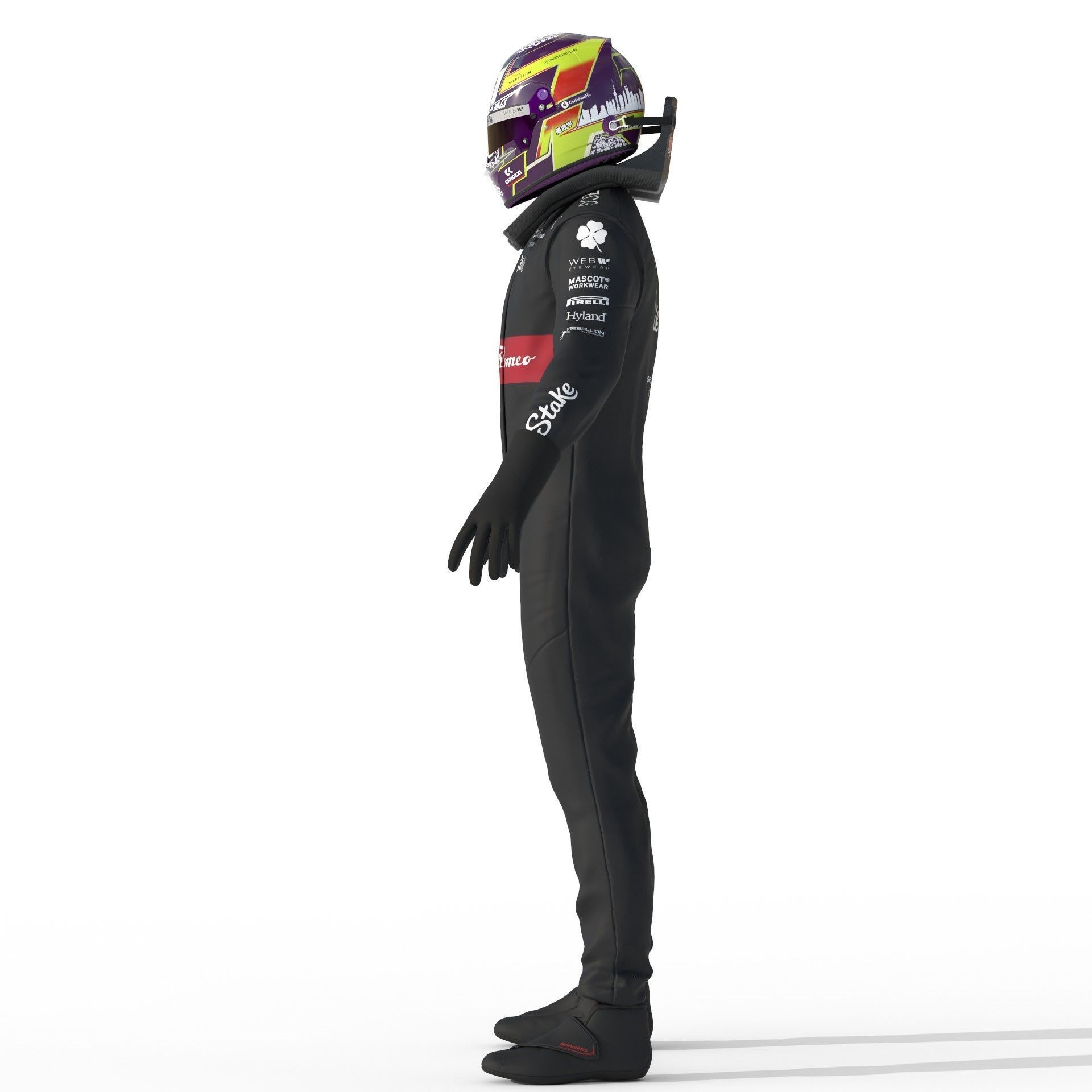 F1 Alfa Romeo Suit 2023 3D model | CGTrader