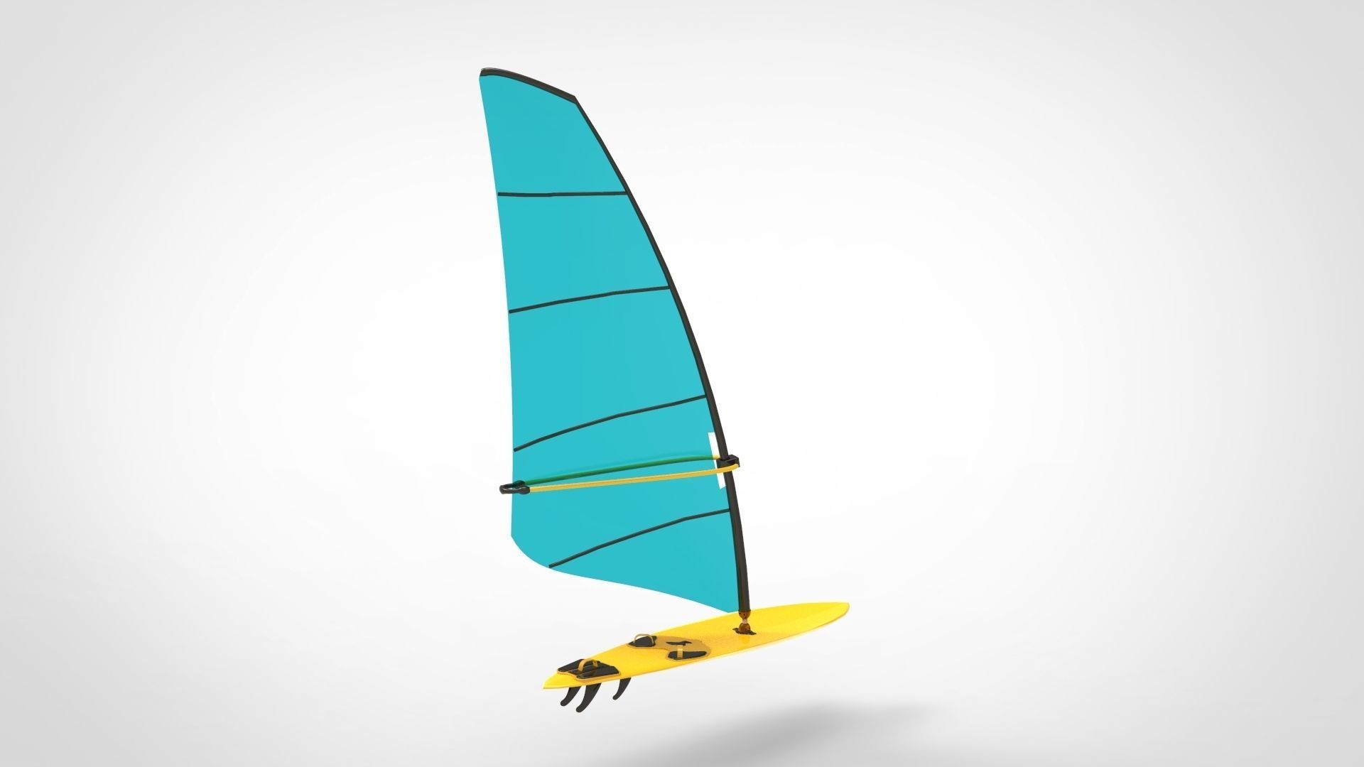 Wind surfing 3D model | CGTrader