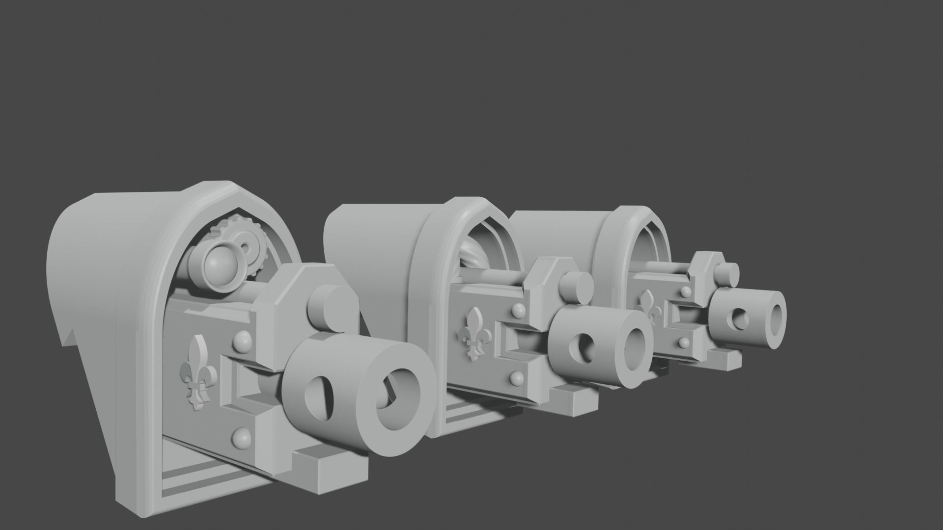 Battle sisters front mounted heavy bolter 3D model 3D printable | CGTrader