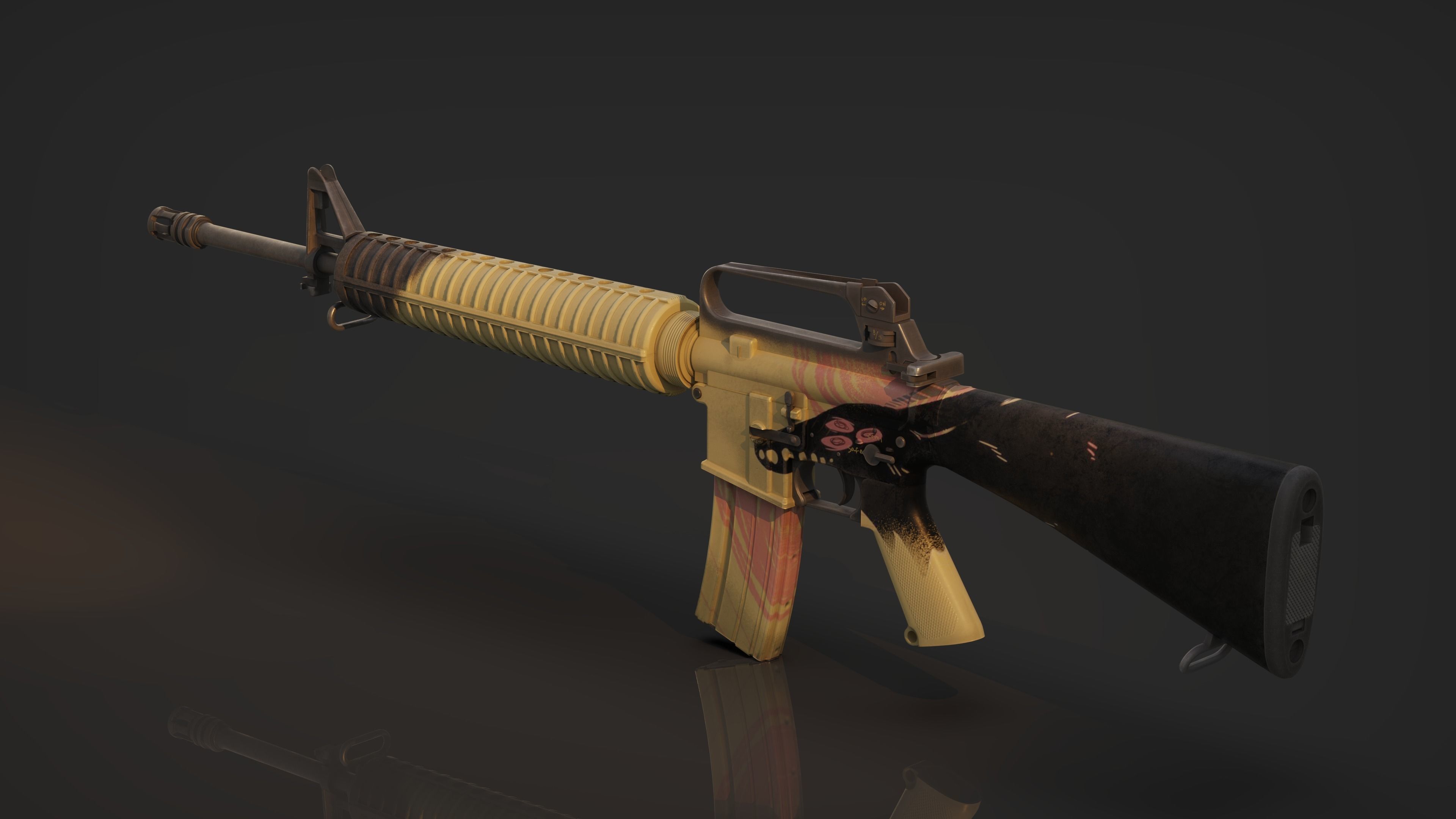 3D model M16 Rifle VR / AR / low-poly | CGTrader