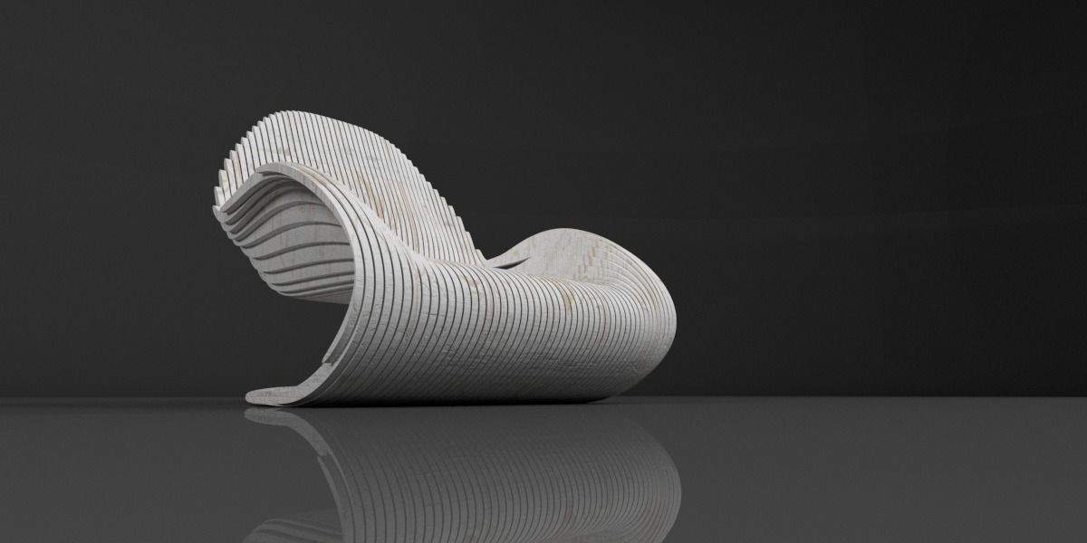 chair parametric free 3D model | CGTrader