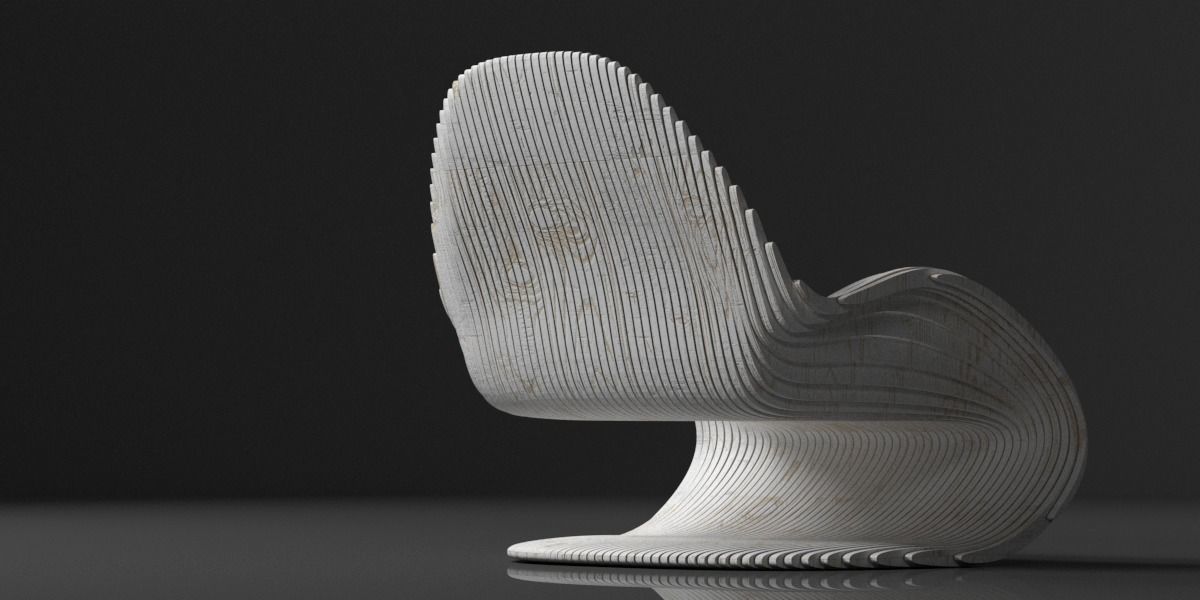 chair parametric free 3D model | CGTrader