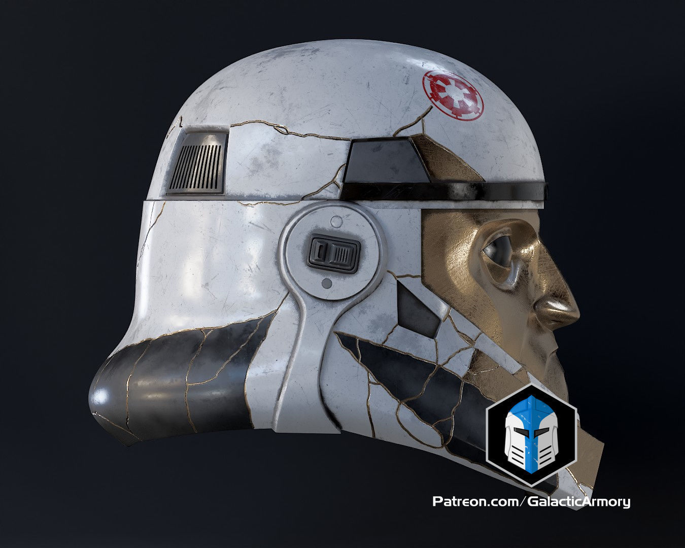 Captain Enoch Night Trooper Helmet - 3D Print Files 3D model 3D ...
