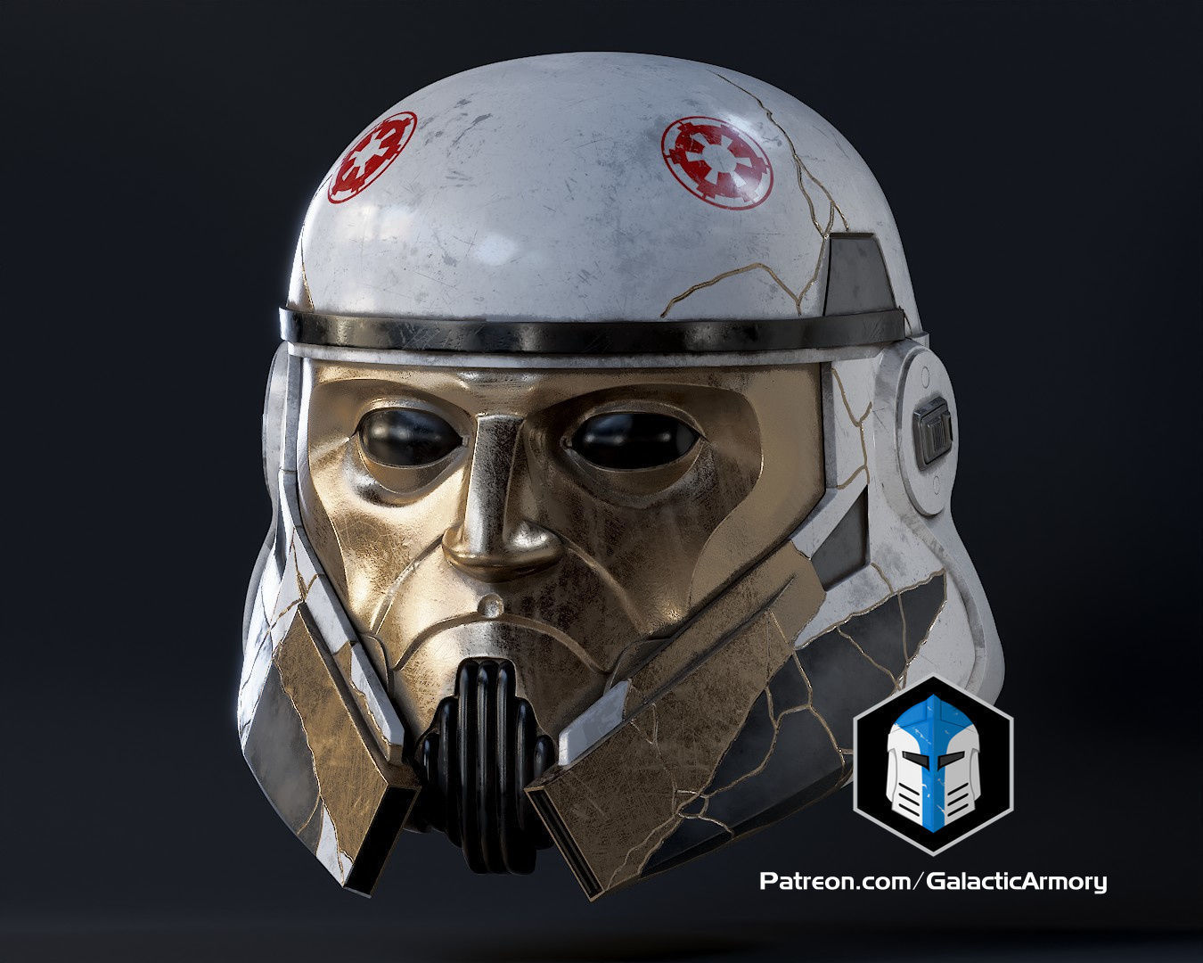 Captain Enoch Night Trooper Helmet - 3D Print Files 3D model 3D ...