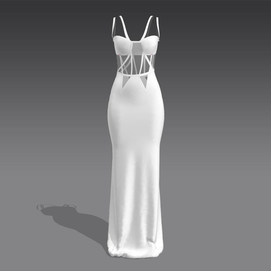 3D model Dress corset blouse VR / AR / low-poly | CGTrader