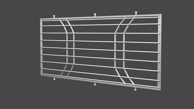 A 3D WINDOW FENCE DESIGN free 3D model | CGTrader
