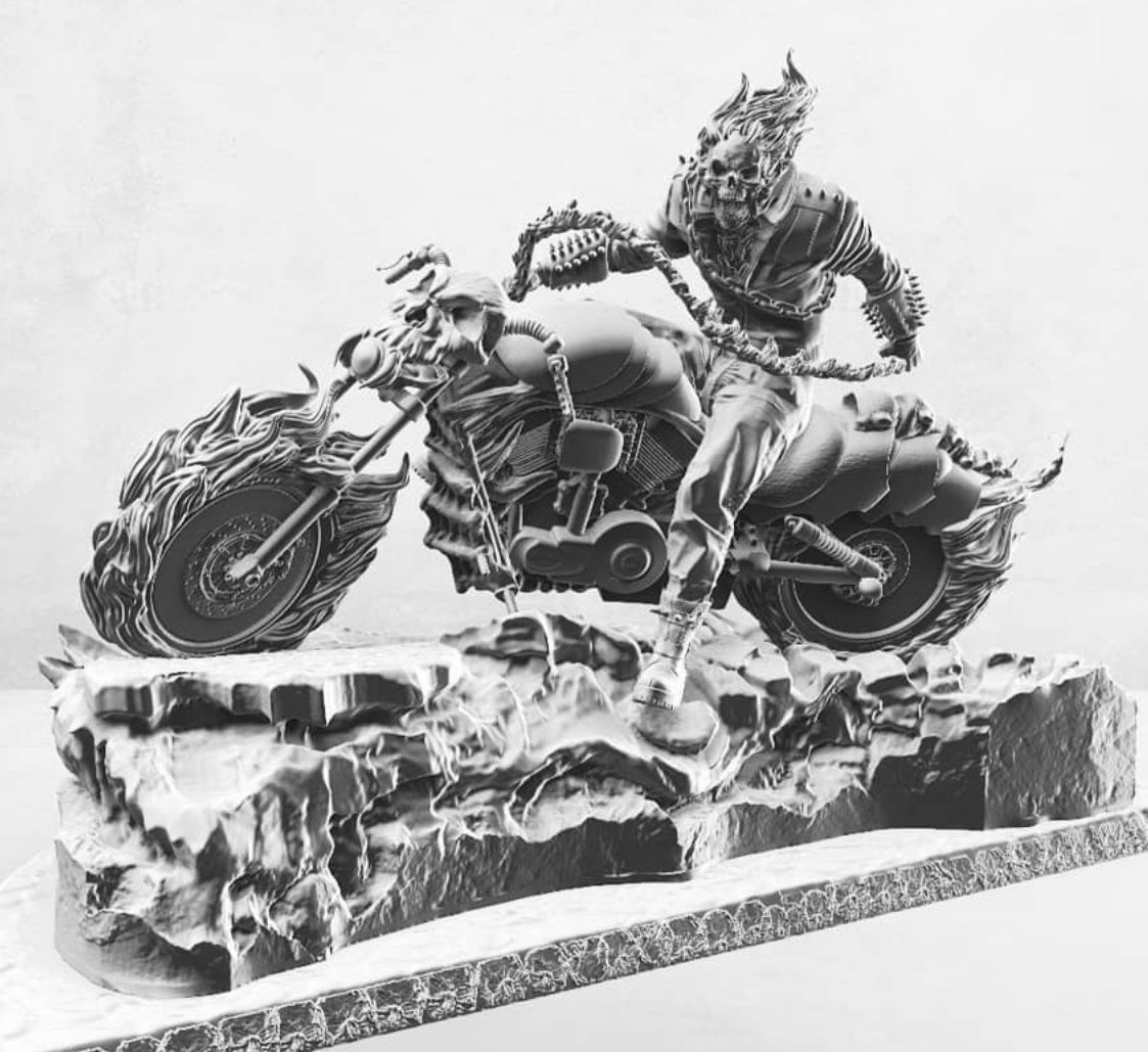 Ghost Rider - V3D 3D model 3D printable | CGTrader