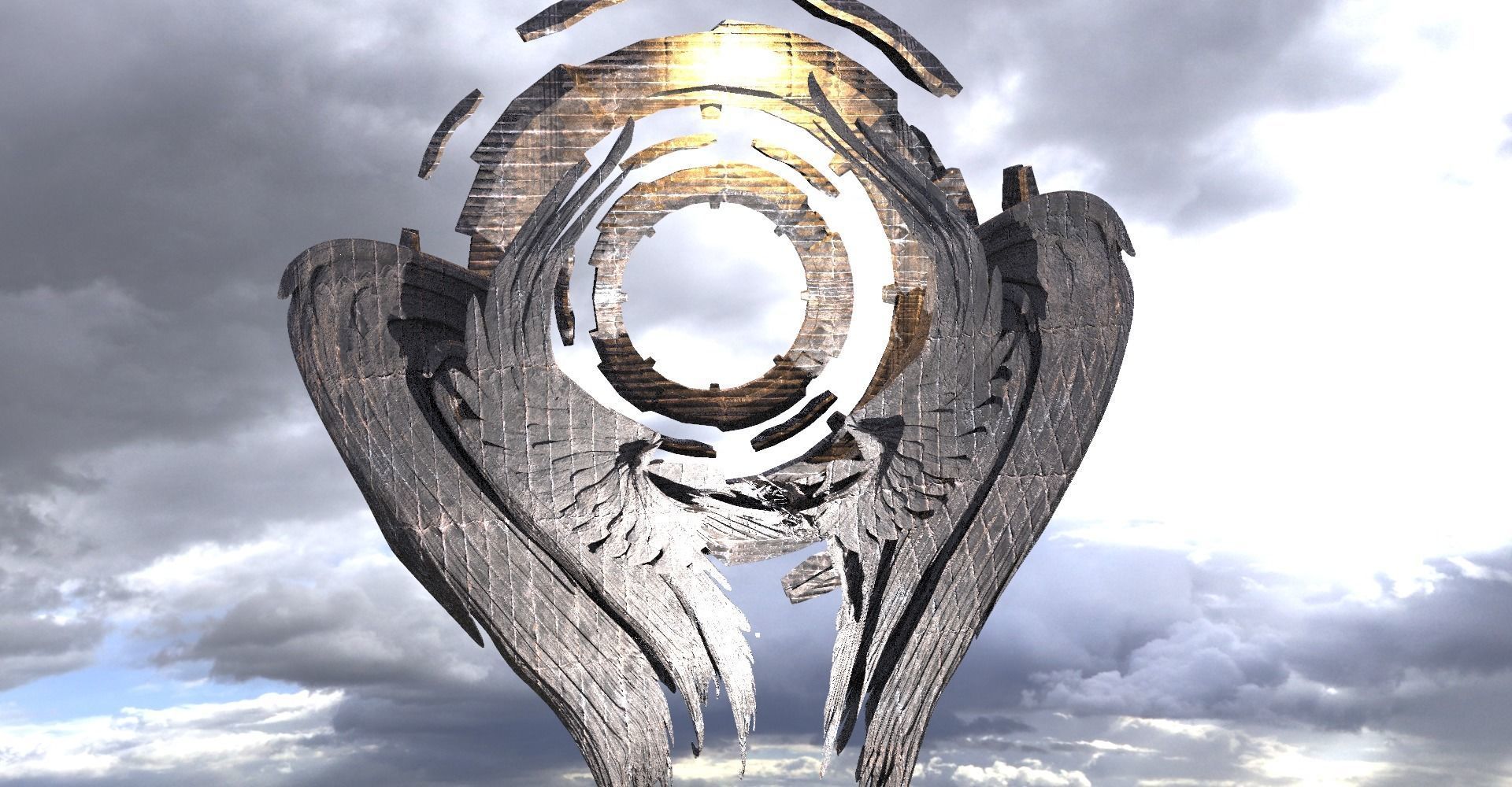 Enoch portal Wings 3D model | CGTrader