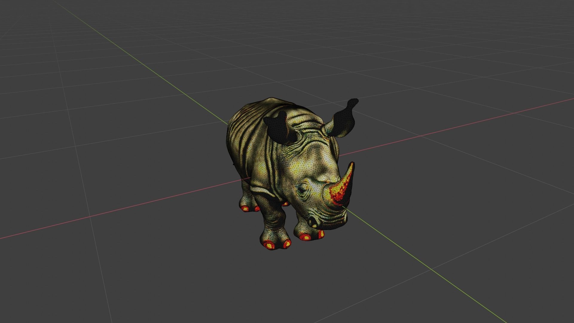 3D model Rhino Animal VR / AR / low-poly | CGTrader
