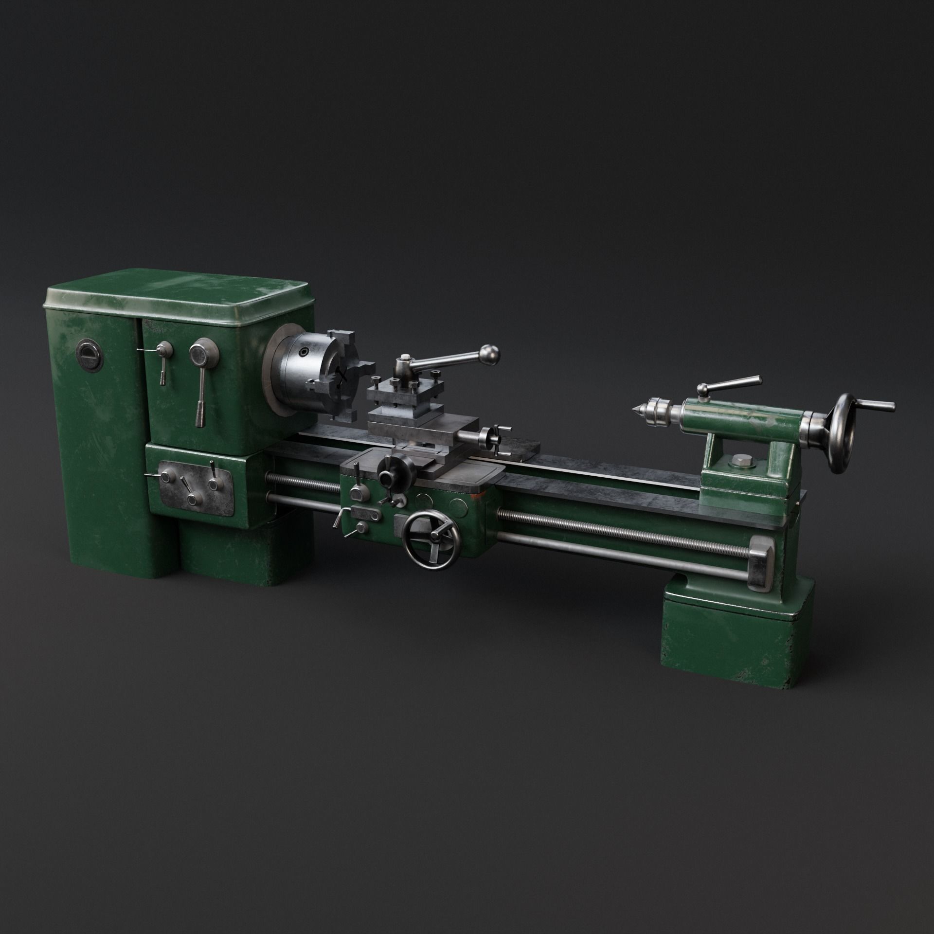 Lathe 3D model | CGTrader