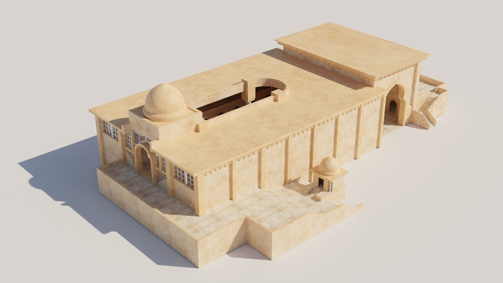 ancient desert library 3D model | CGTrader