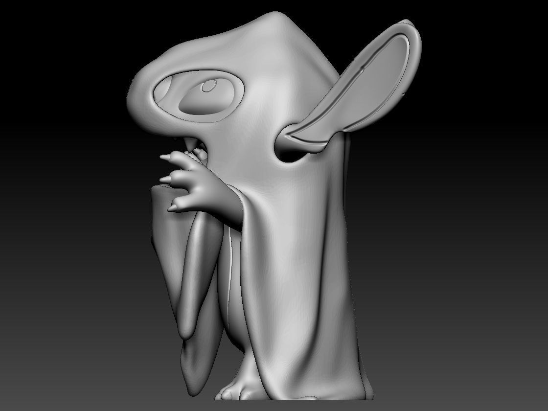 Stitch Ghost Clothes 3D model 3D printable | CGTrader