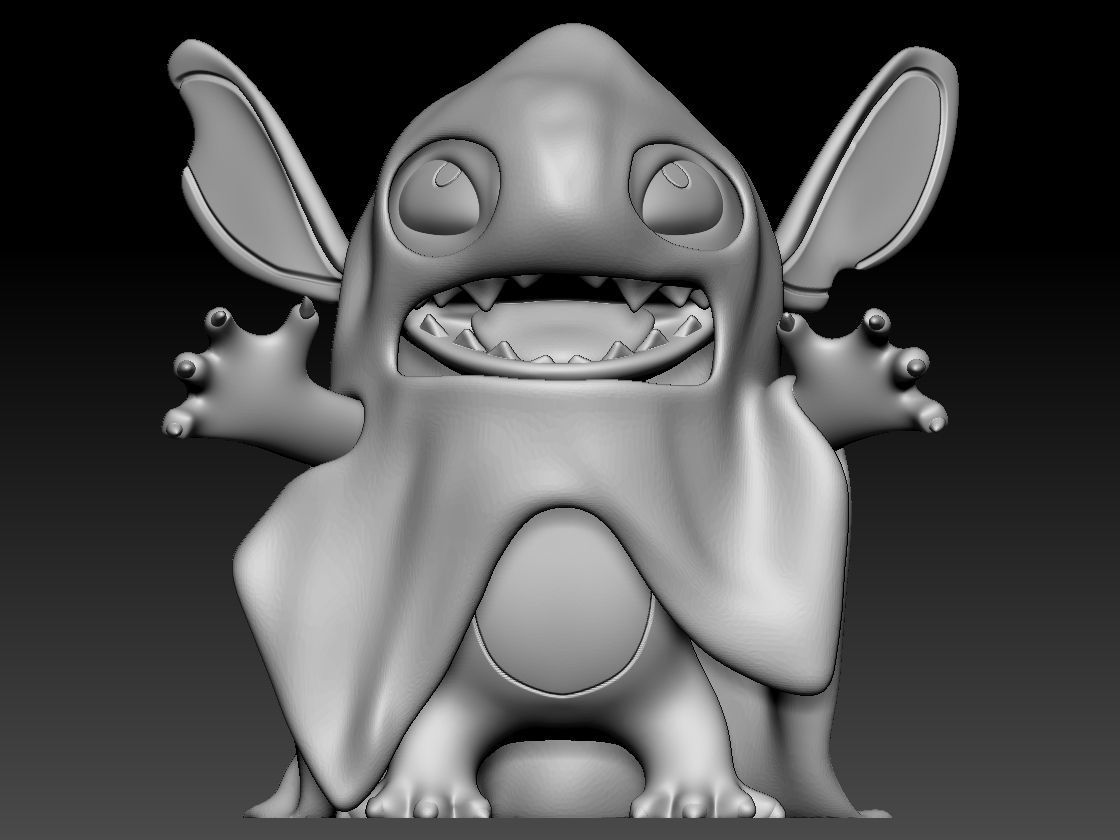 Stitch Ghost Clothes 3D model 3D printable | CGTrader