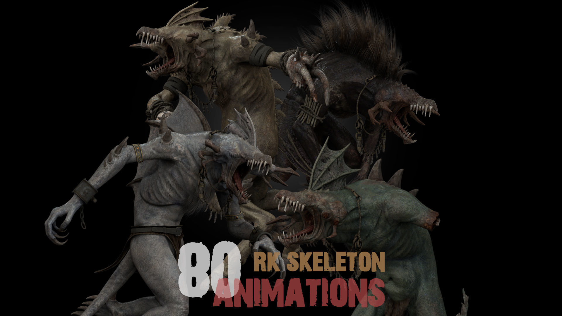 3D Model Collection Beasts Mega Bundle VR / AR / low-poly | CGTrader