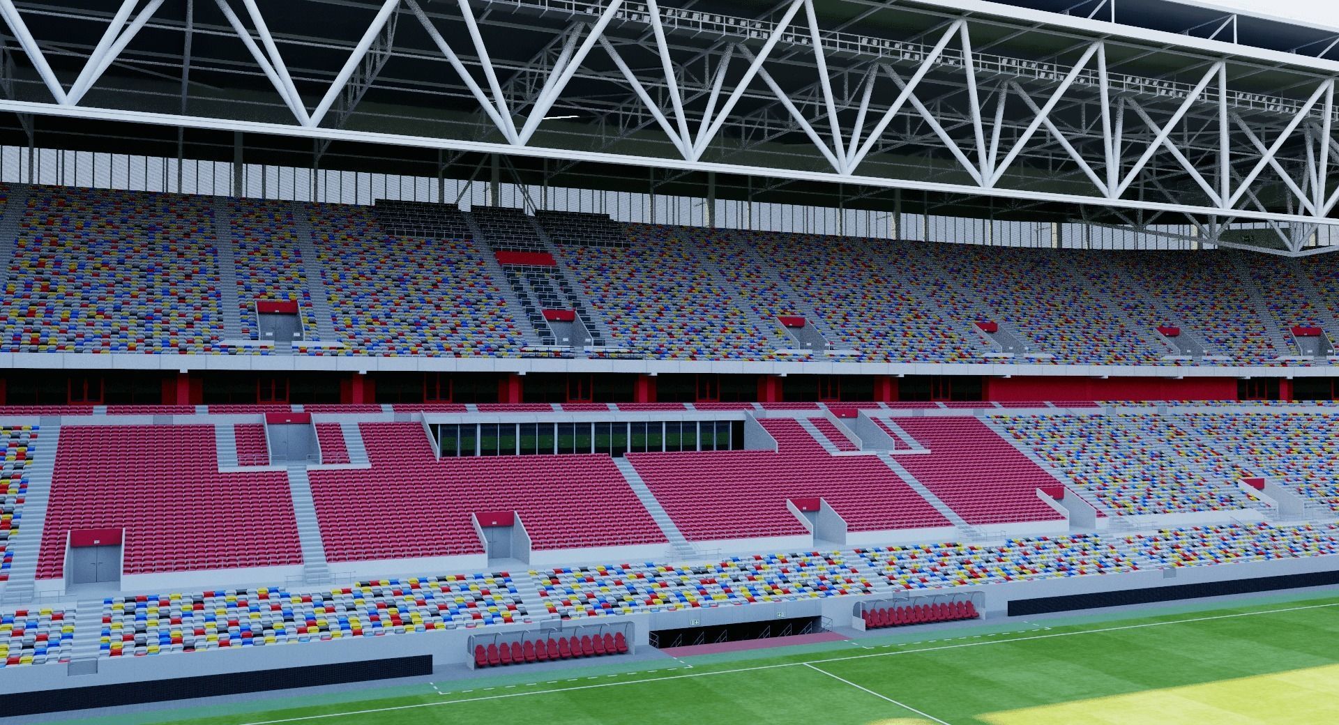 Merkur Spiel-Arena - Fortuna Dusseldorf - Germany 3D model | CGTrader
