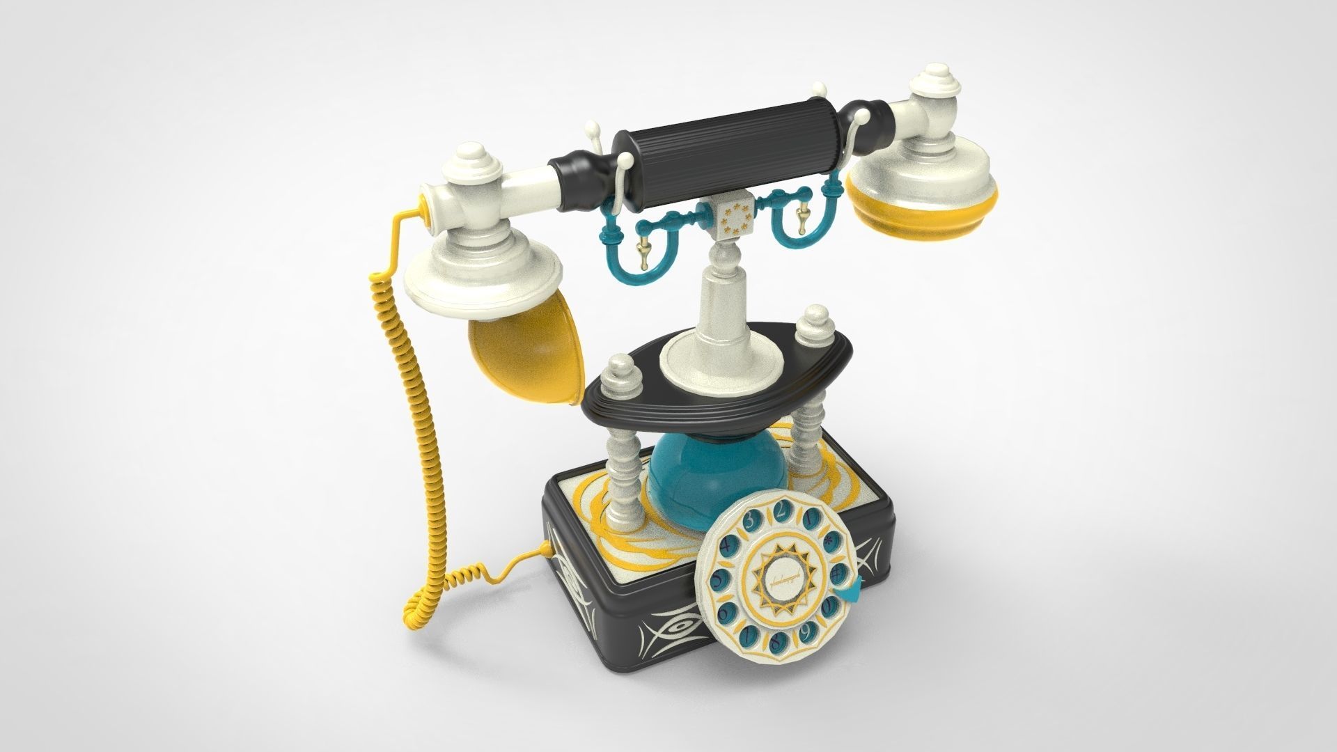 old vintage telephone 3D model | CGTrader