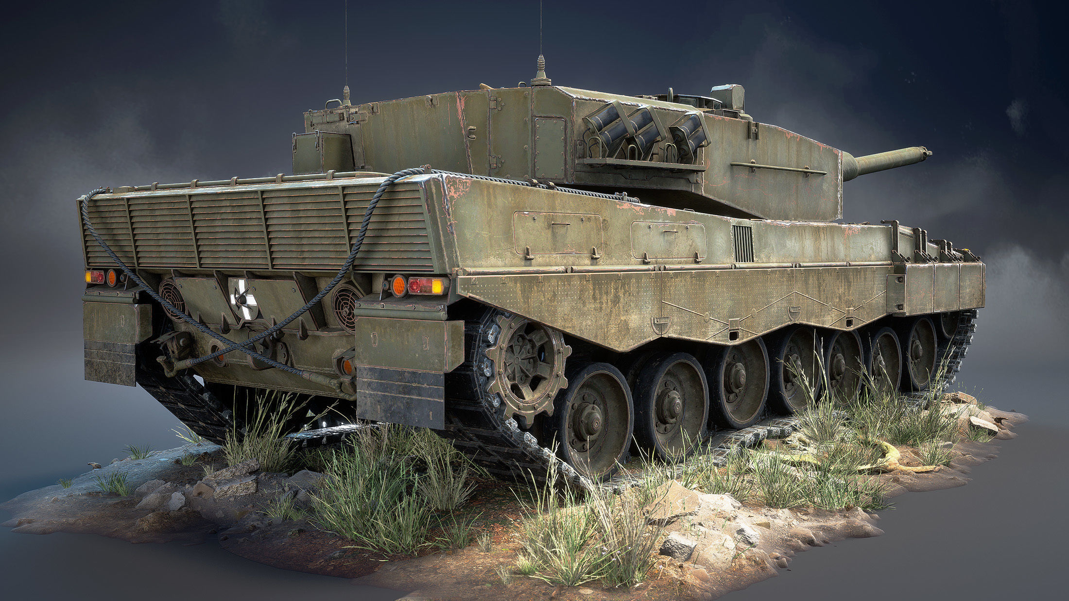 3D model Leopard 2A4 Game 3D-Model VR / AR / low-poly | CGTrader