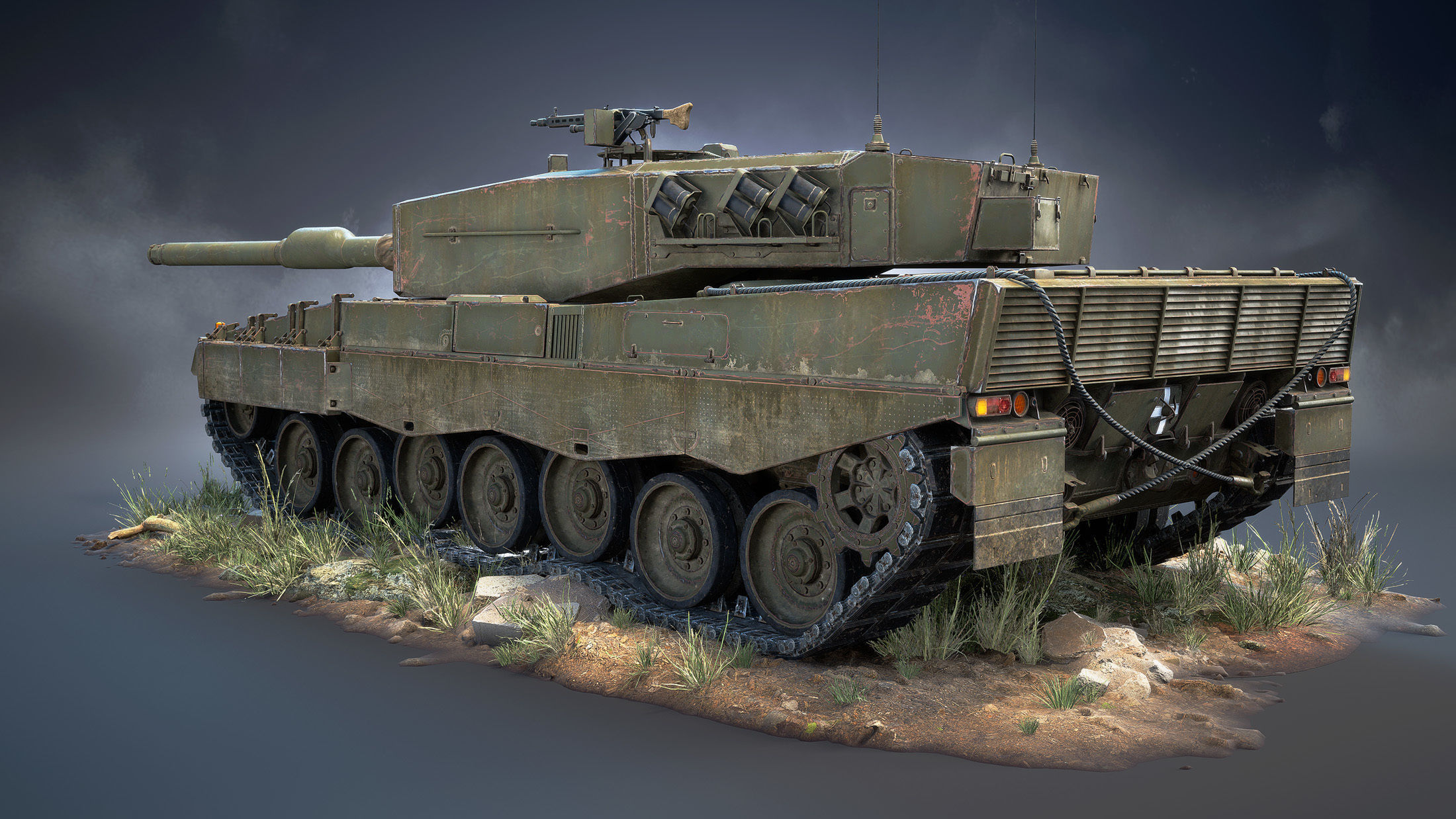 3D model Leopard 2A4 Game 3D-Model VR / AR / low-poly | CGTrader