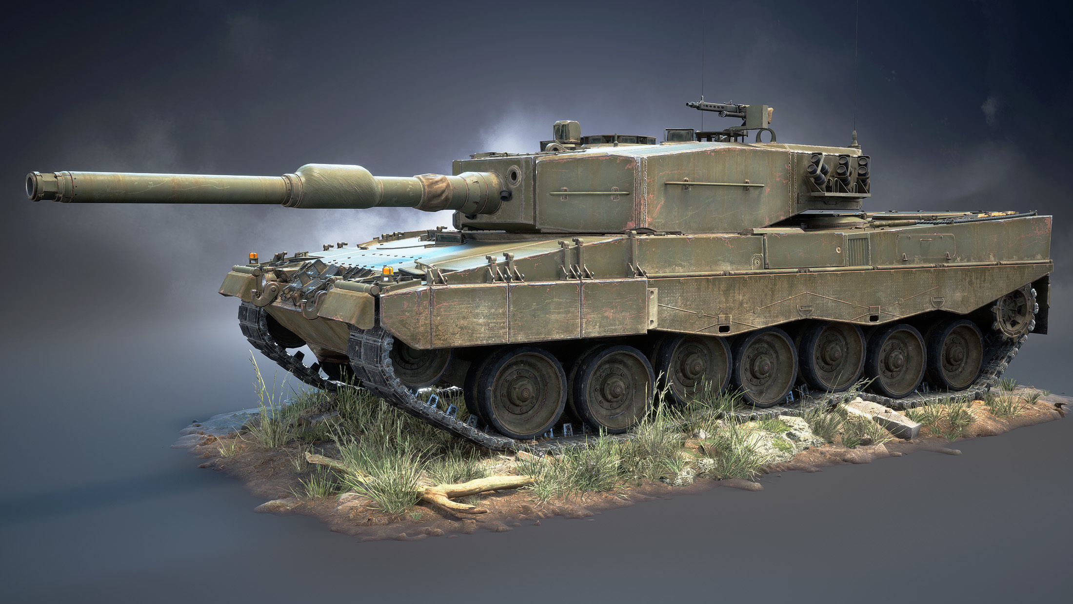 3D model Leopard 2A4 Game 3D-Model VR / AR / low-poly | CGTrader