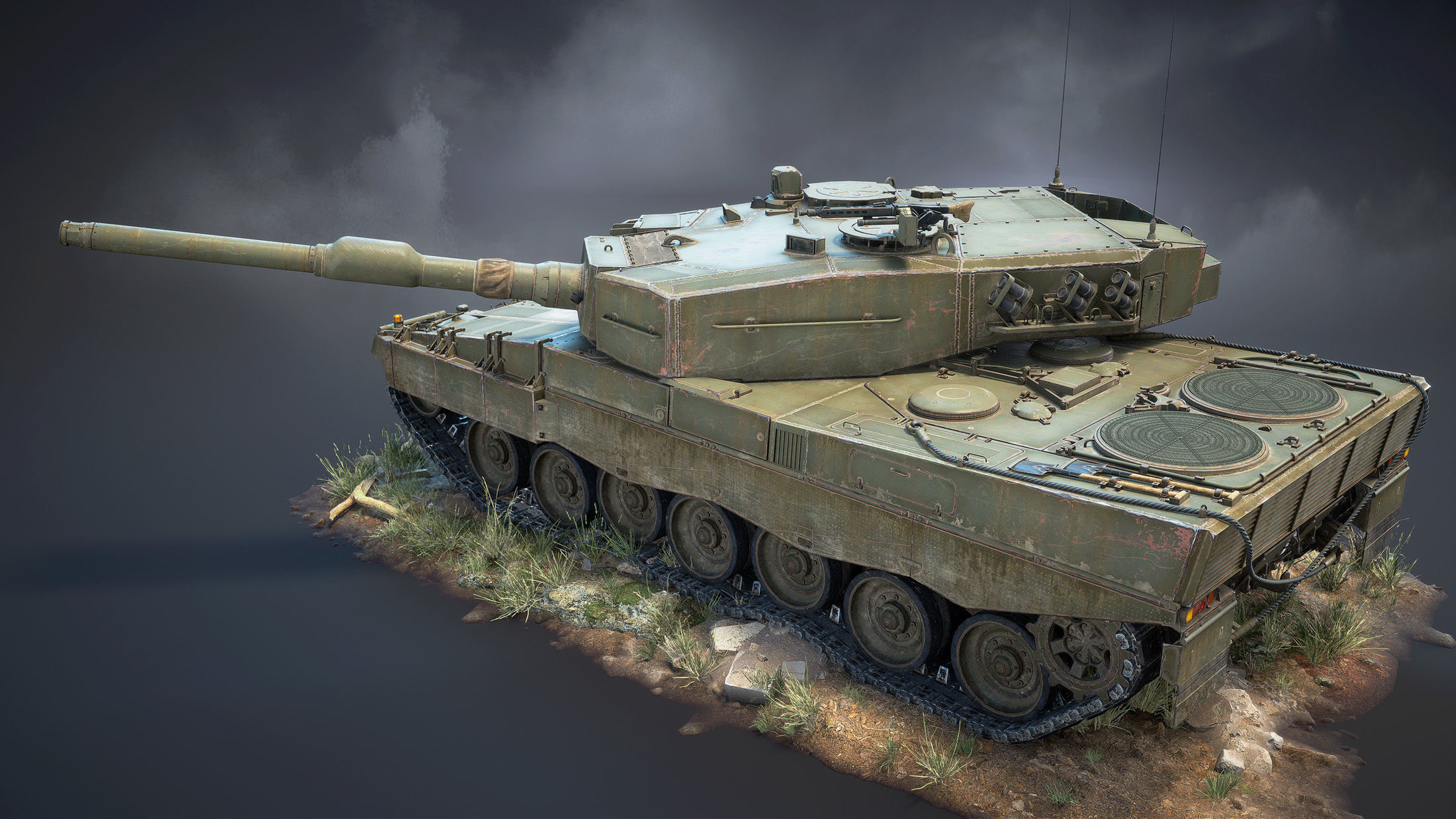 3D model Leopard 2A4 Game 3D-Model VR / AR / low-poly | CGTrader