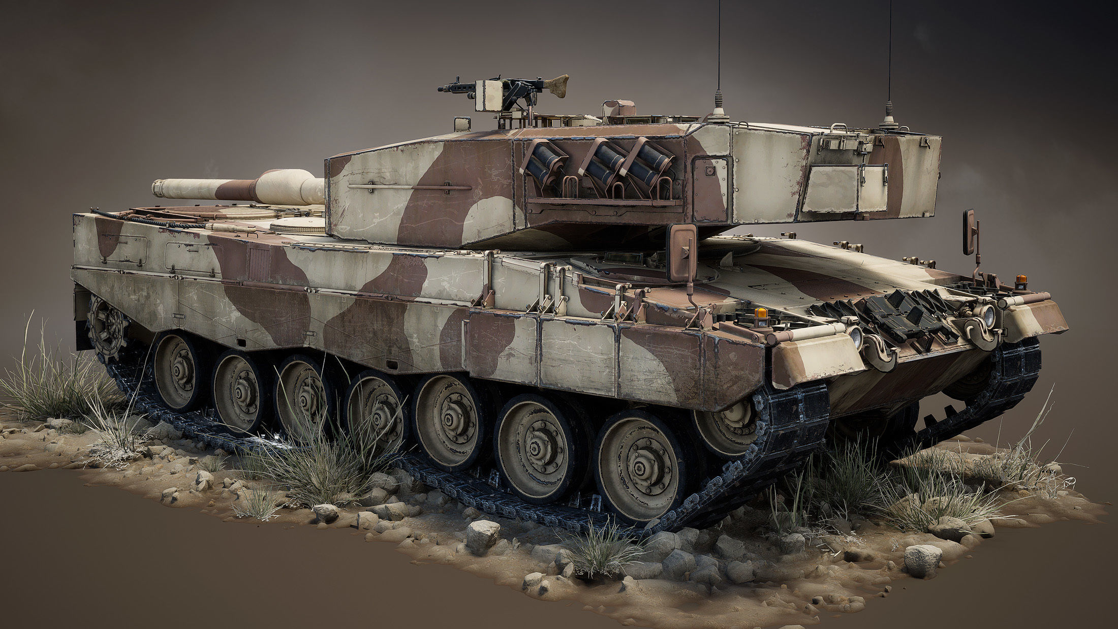 3D model Leopard 2A4 Game 3D-Model VR / AR / low-poly | CGTrader