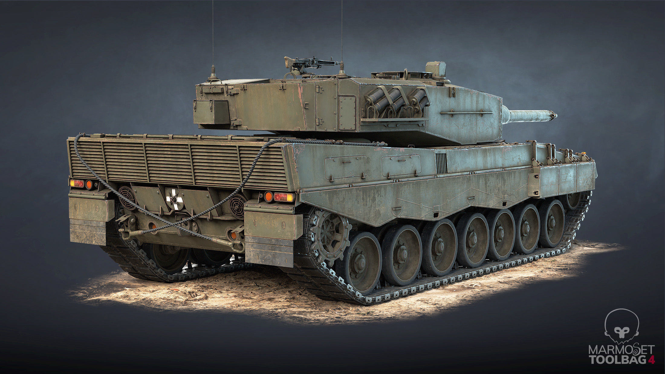 3D model Leopard 2A4 Game 3D-Model VR / AR / low-poly | CGTrader