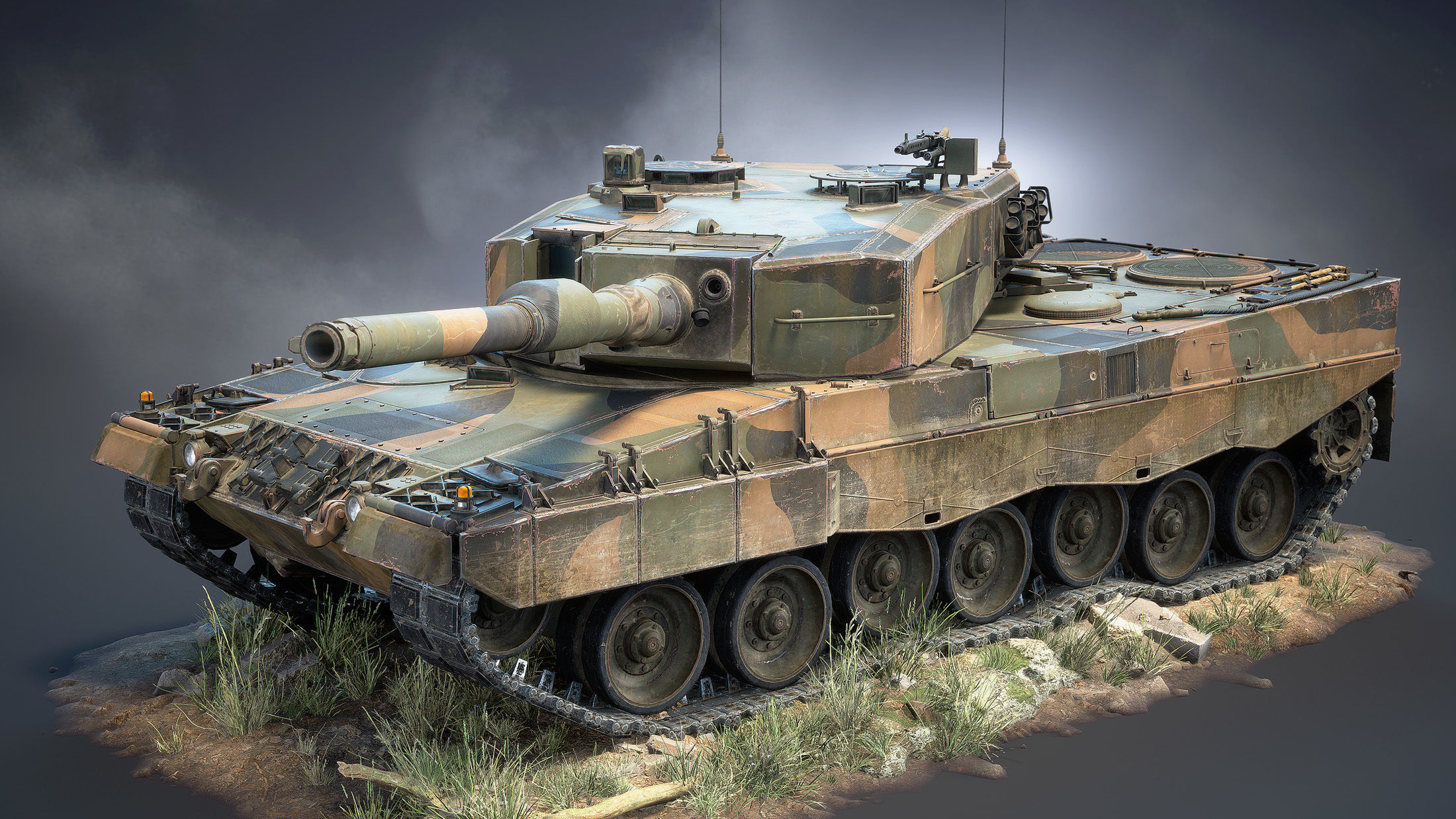 3D model Leopard 2A4 Game 3D-Model VR / AR / low-poly | CGTrader