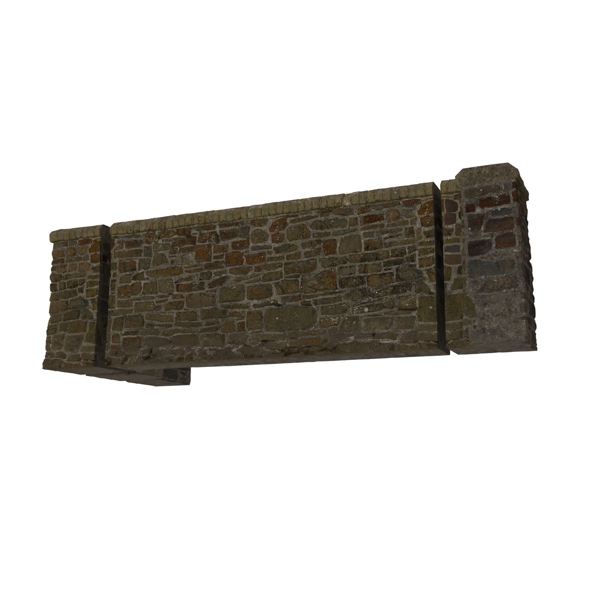 3D model Brick Wall Set VR / AR / low-poly | CGTrader