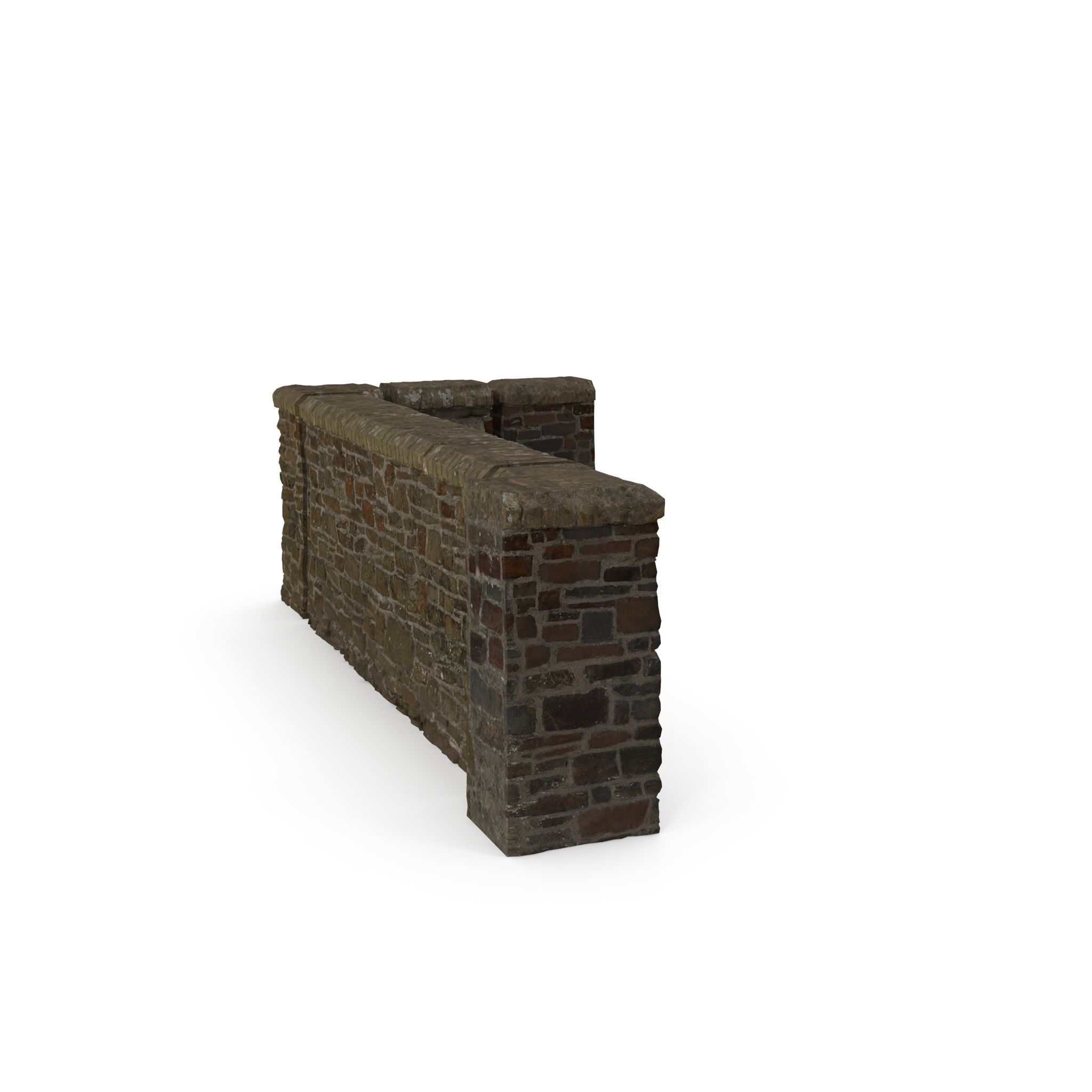 3D model Brick Wall Set VR / AR / low-poly | CGTrader
