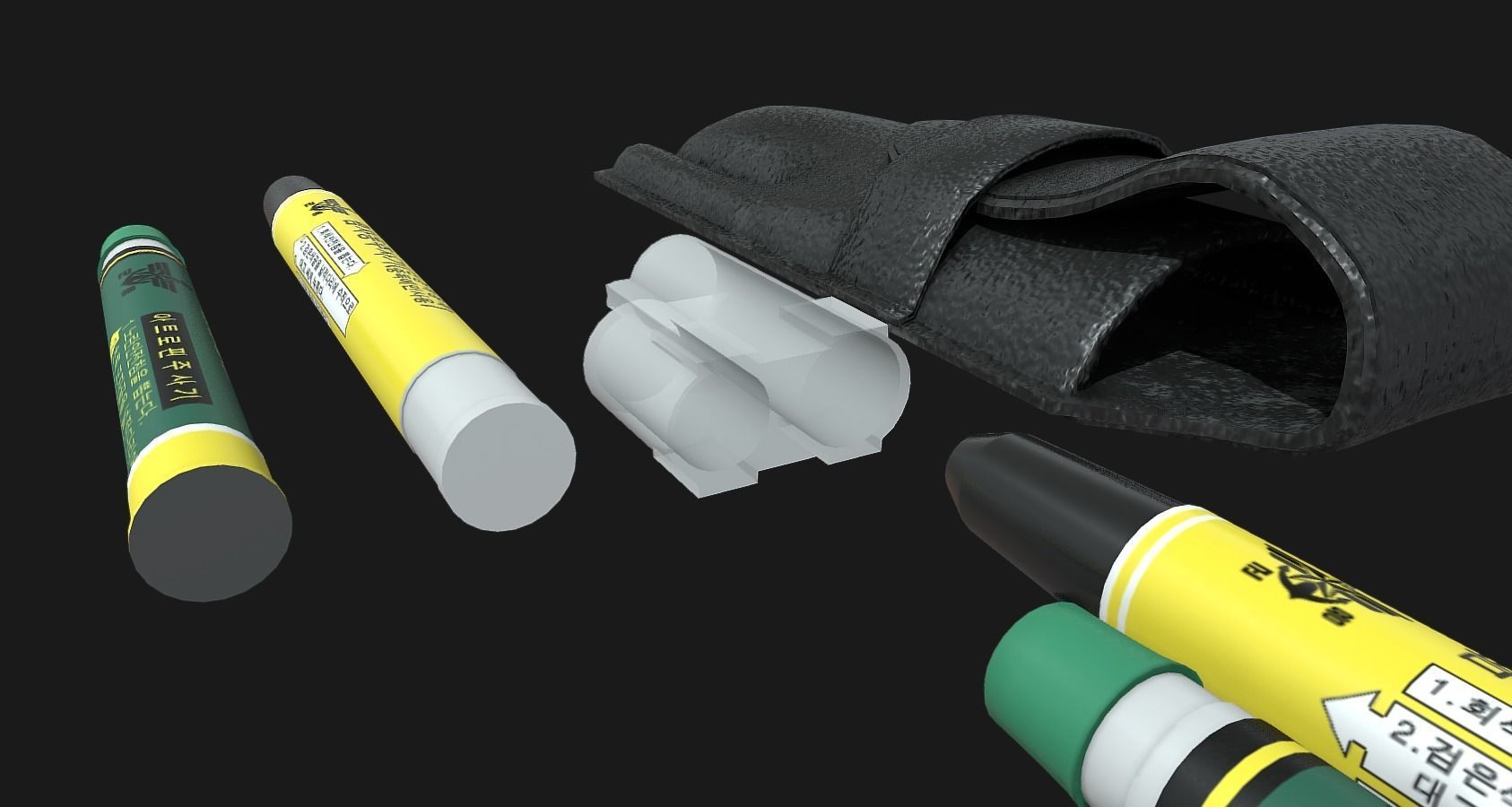 3D model KMARK-1 Nerve Agent Antidote VR / AR / low-poly | CGTrader