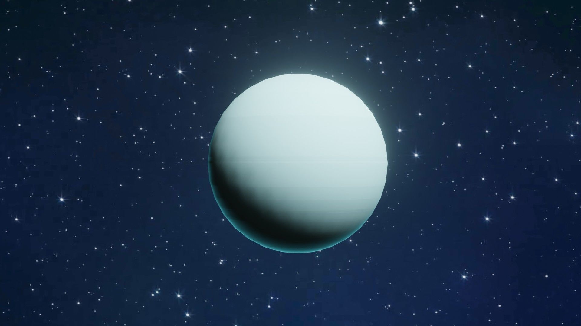 3D model Stylized Planet Uranus 3D Model 2k 4k 8k Textures VR / AR ...