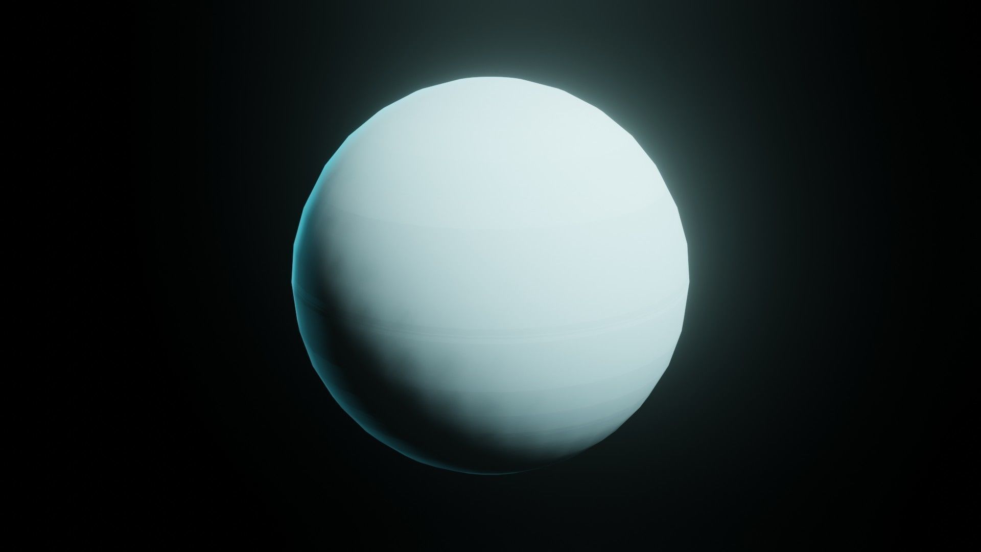 3D model Stylized Planet Uranus 3D Model 2k 4k 8k Textures VR / AR ...
