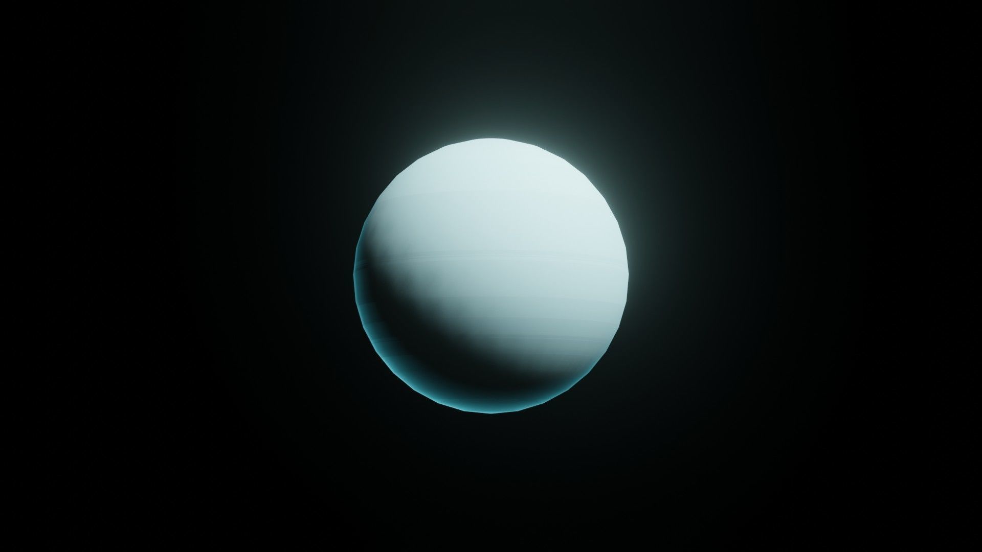 3D model Stylized Planet Uranus 3D Model 2k 4k 8k Textures VR / AR ...