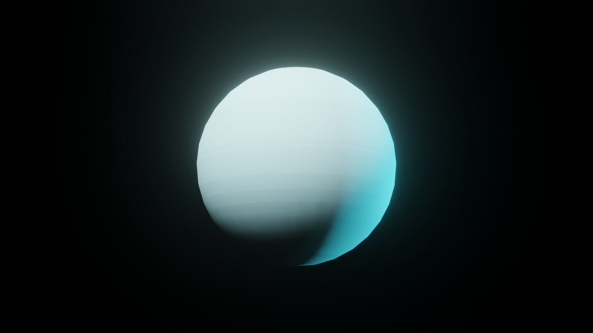 3D model Stylized Planet Uranus 3D Model 2k 4k 8k Textures VR / AR ...