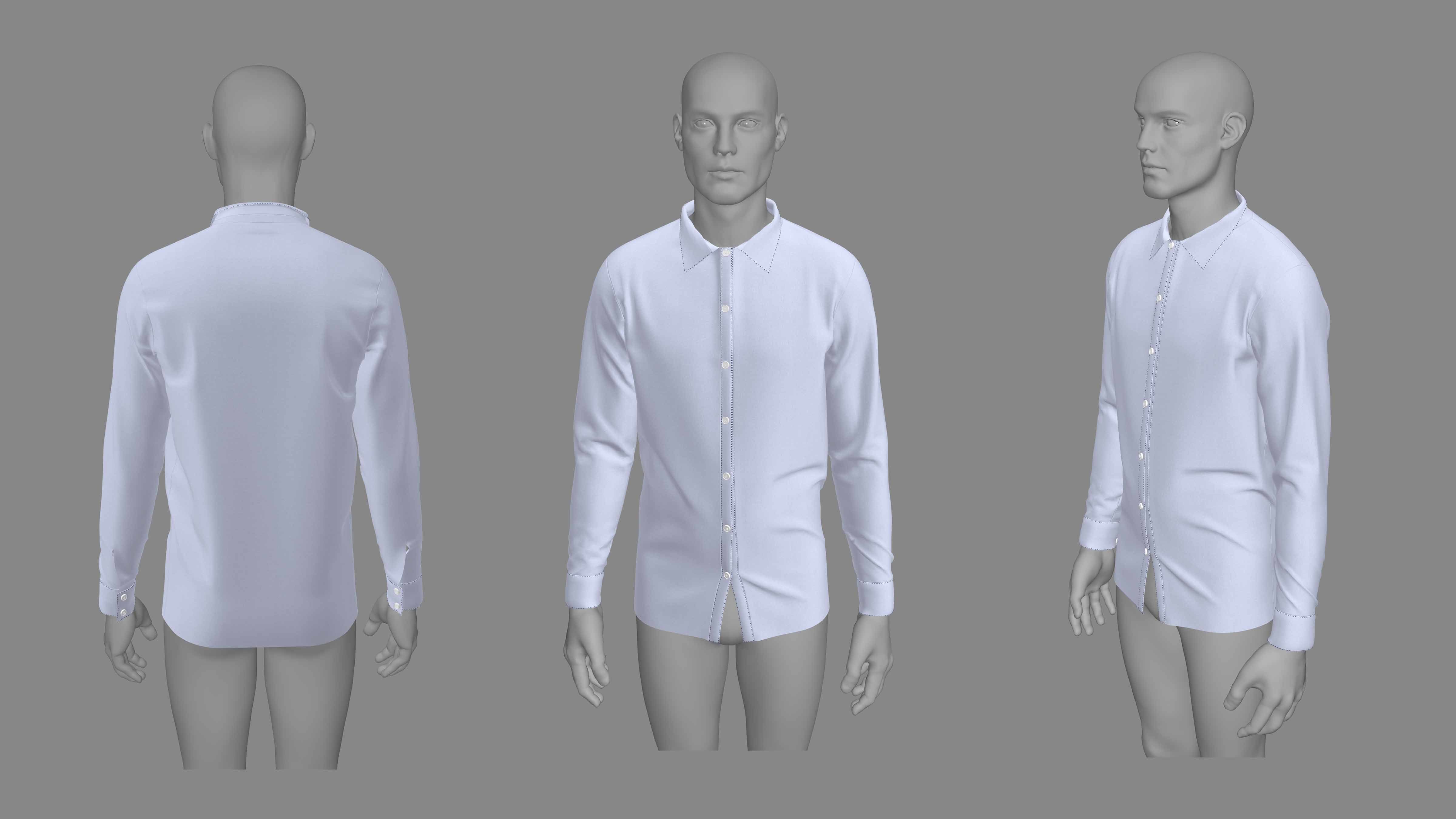 Basic man clothing 3D model | CGTrader