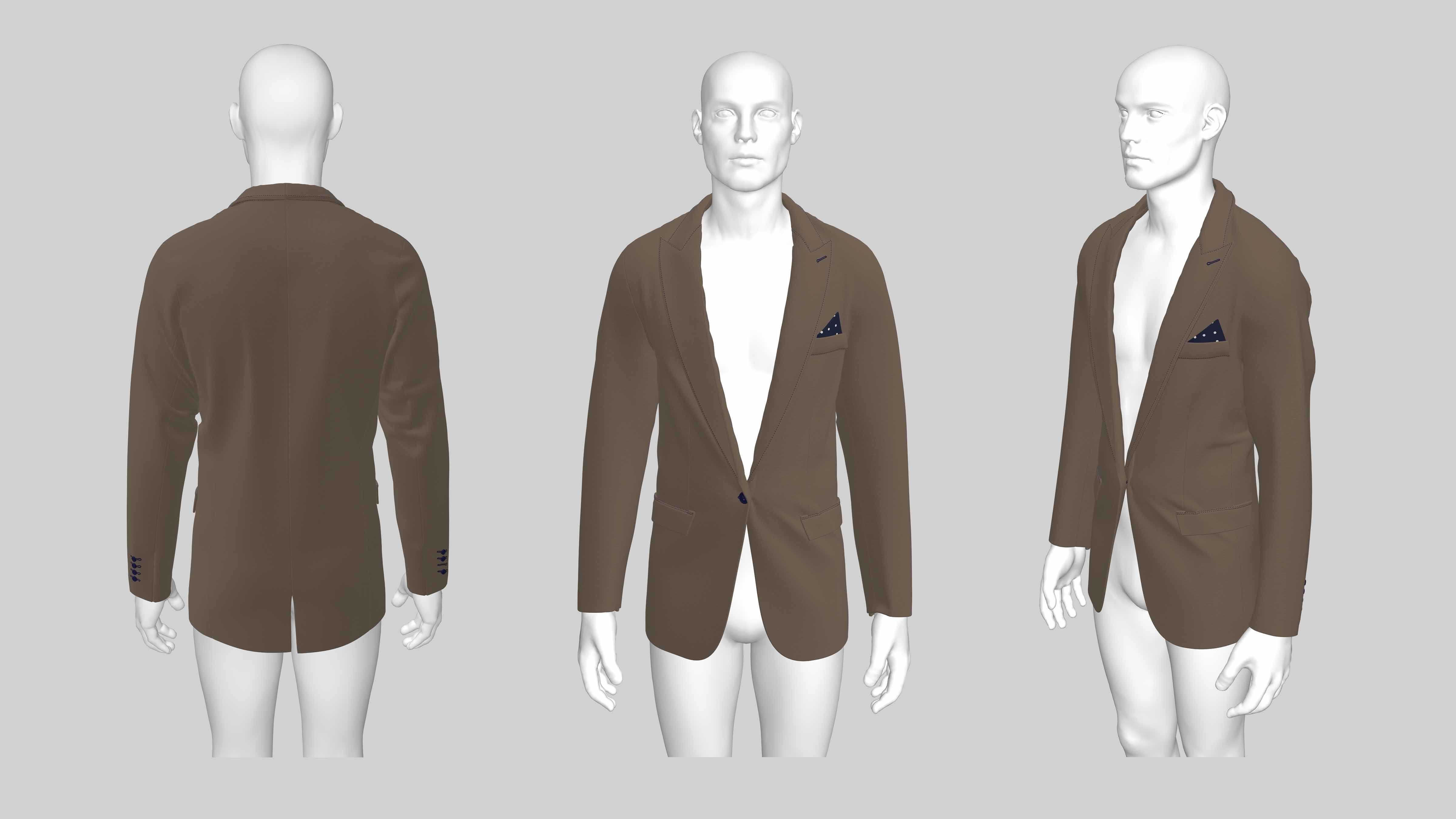 Basic man clothing 3D model | CGTrader